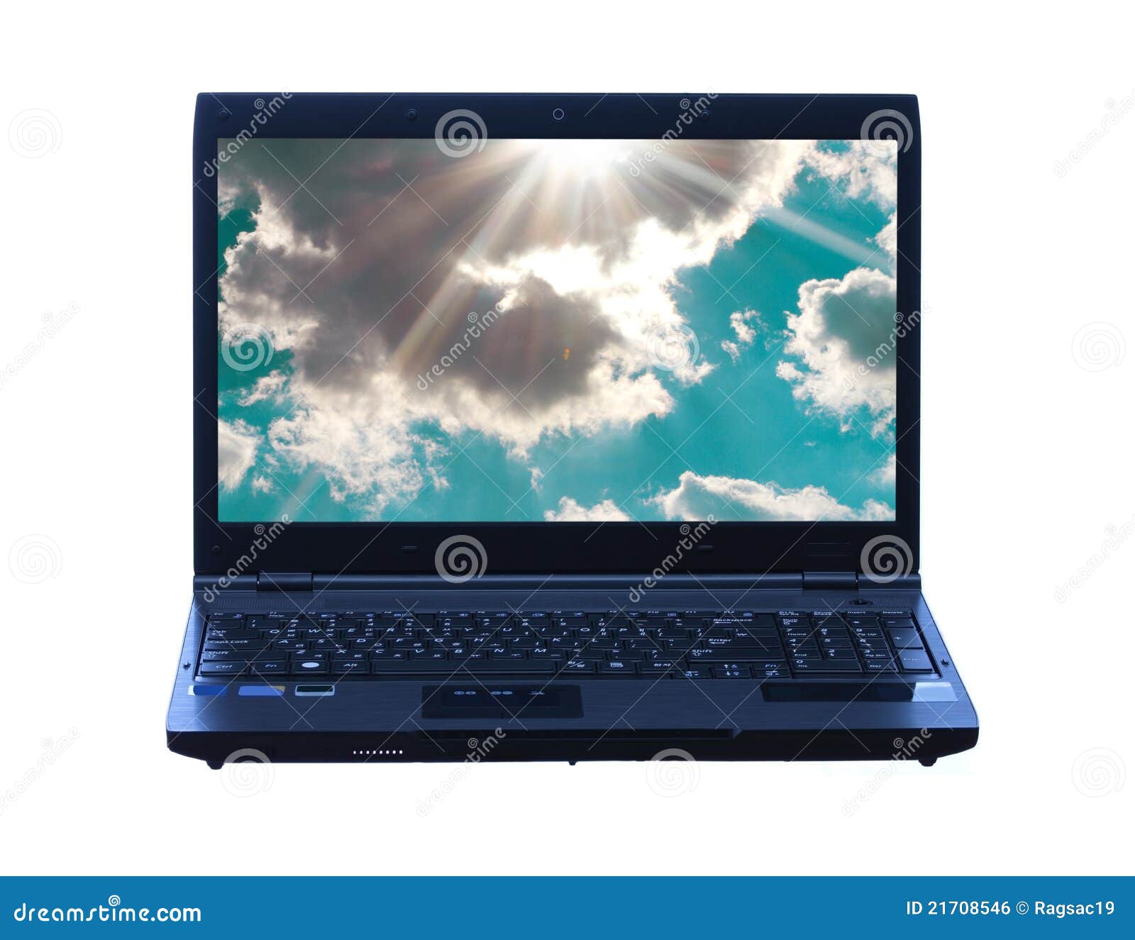 Professional Laptop Isolated In White Background Stock Photo - Image of ...