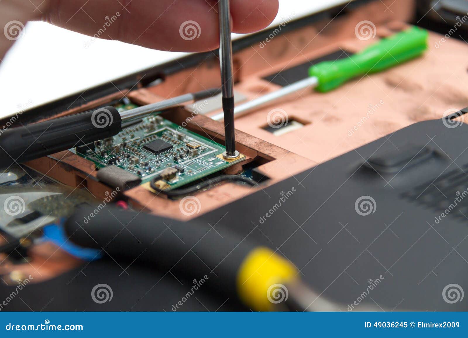 Professional laptop repair stock image. Image of assembly - 49036245