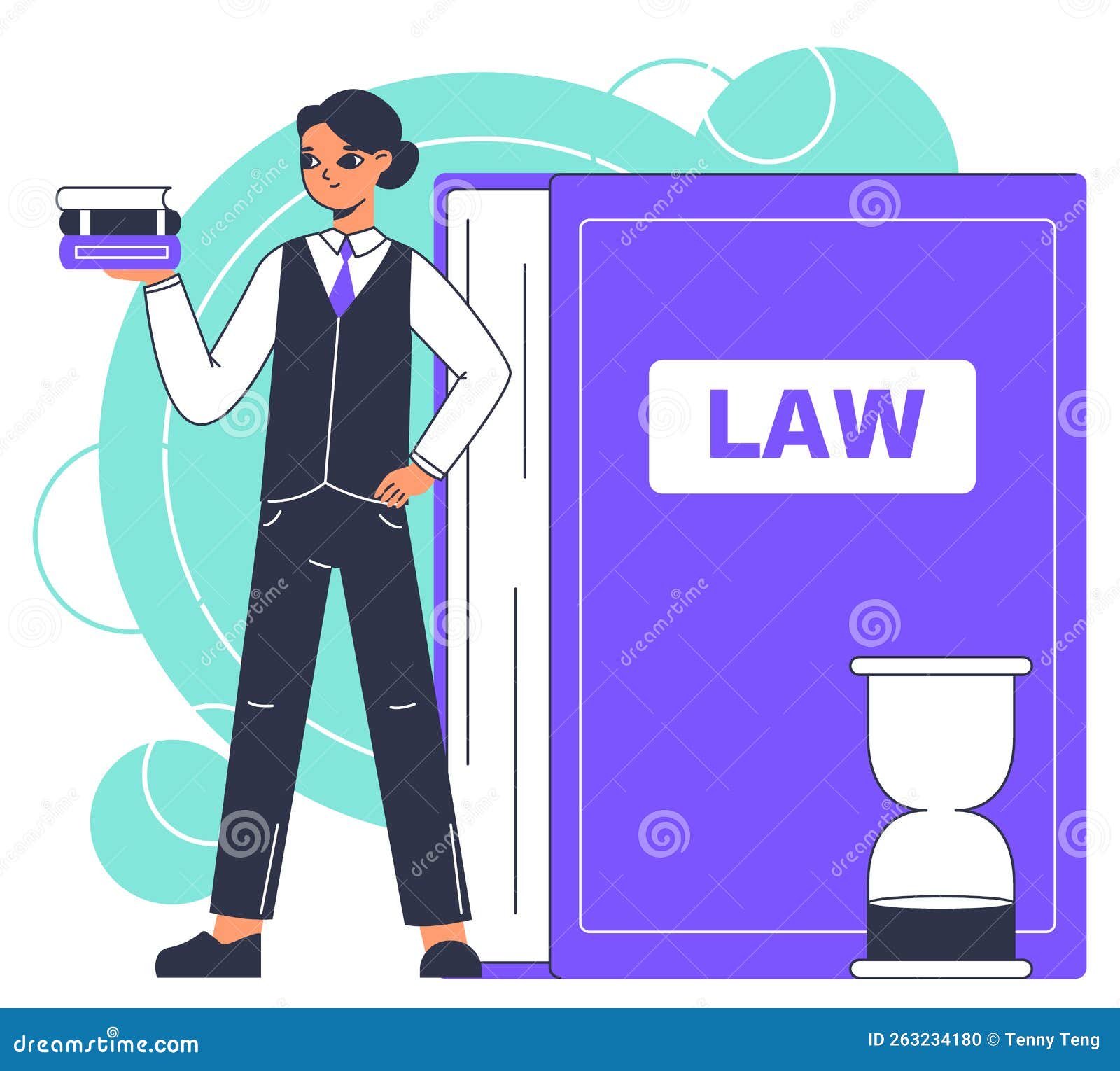 Professional Lawyer Law Firm Female Worker Judgment Law Notary