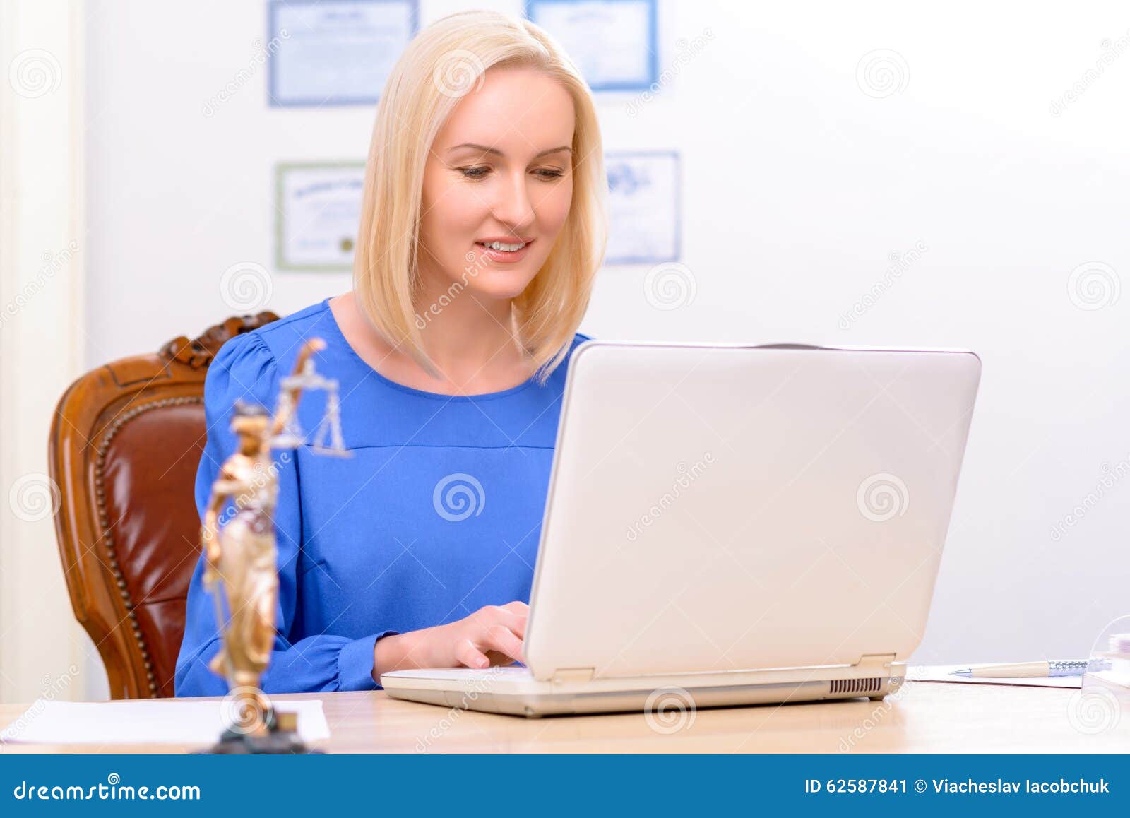 Professional Lawyer Sitting at the Table Stock Image - Image of active ...