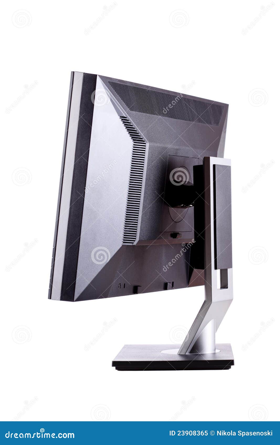 Professional Lcd Monitor, Back Side Stock Image - Image of computer ...