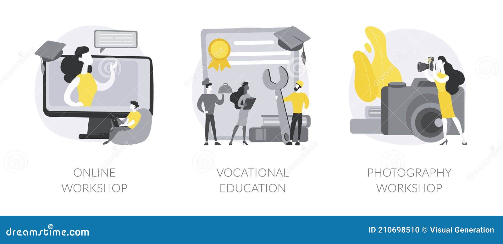 Professional Learning Abstract Concept Vector Illustrations. Stock ...
