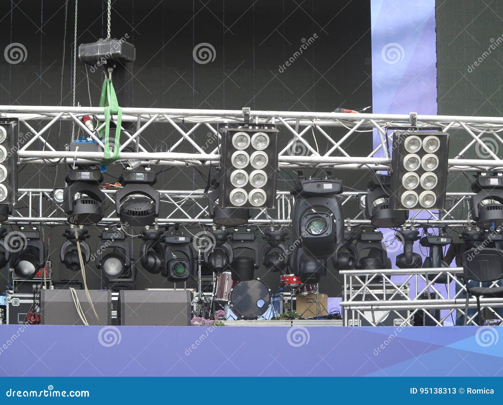 Professional Lighting Equipment Projectors, Led Light on Stage S Stock ...