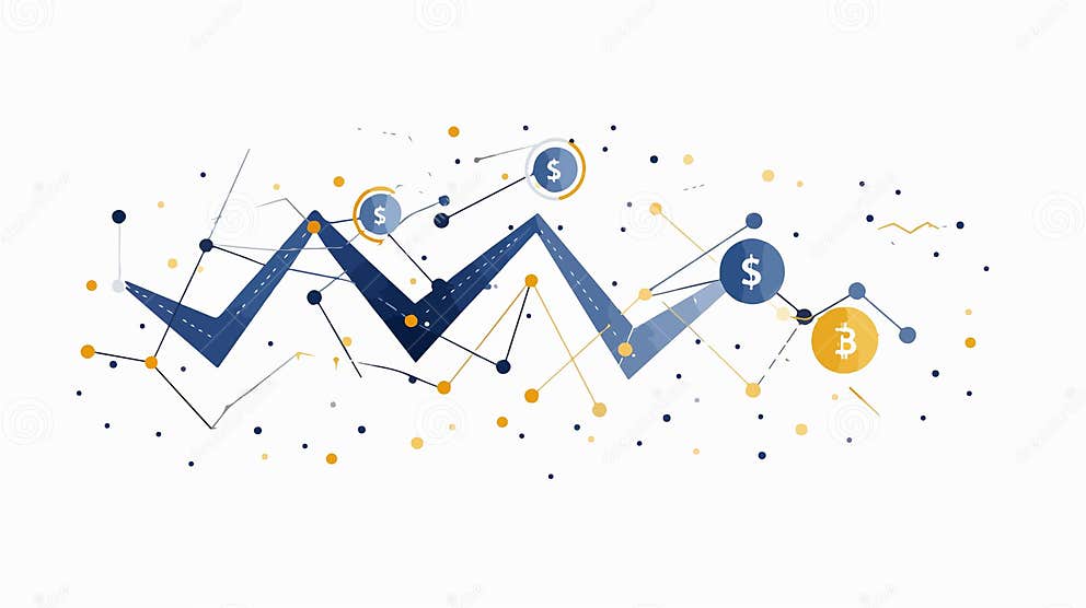 Professional Line Graph Showing Two Data Points with Bitcoin Symbol ...