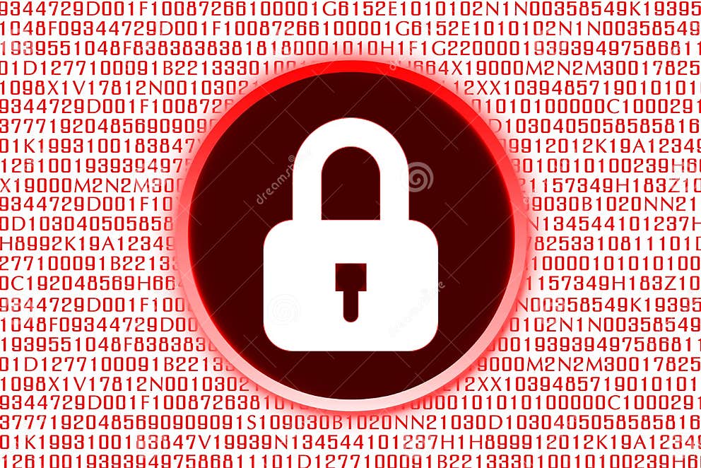 Professional Lock Screen for Laptop Screens Stock Illustration ...