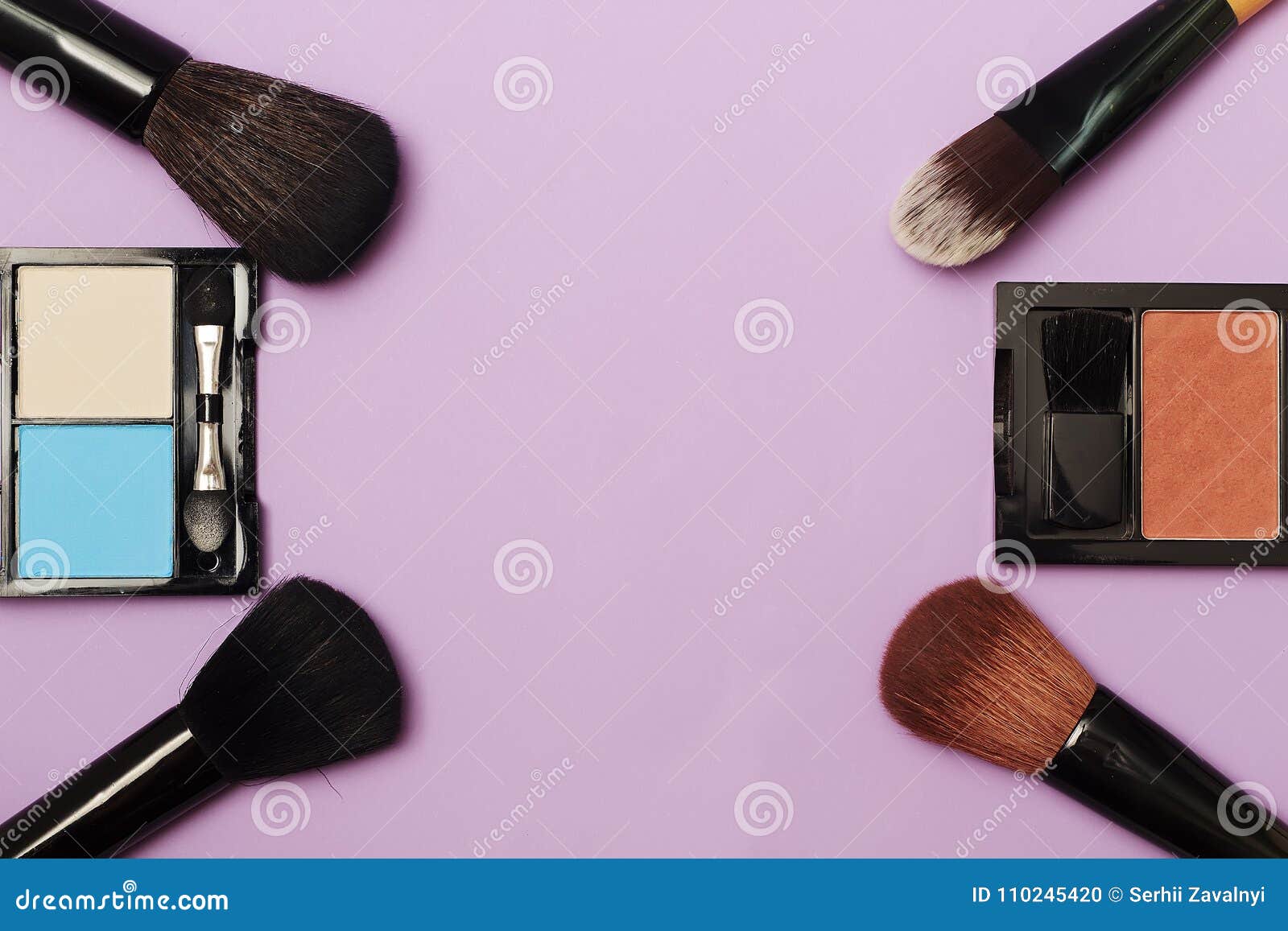 Professional Makeup Brushes and Tools, Make-up Products Set Stock Photo ...