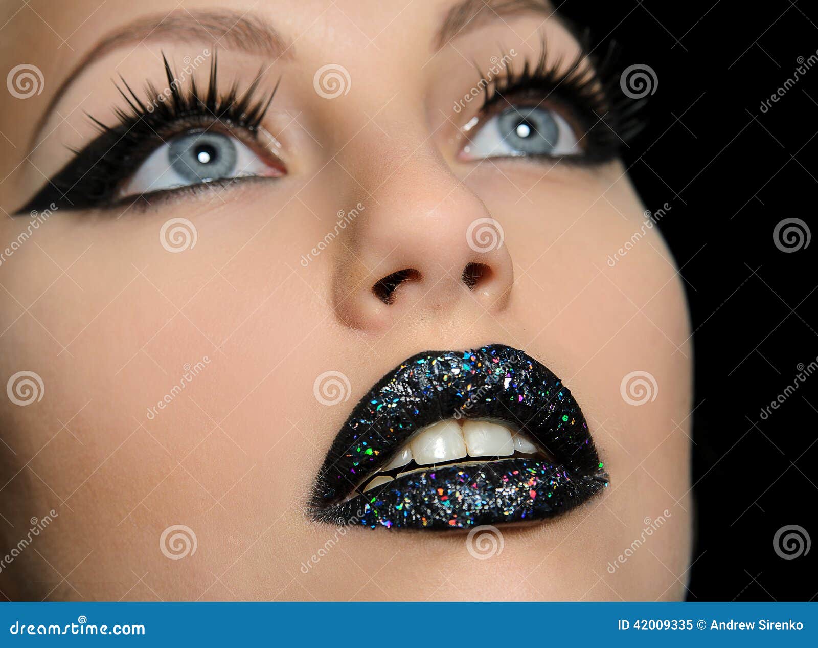 Professional Makeup Close-up Stock Image - Image of attractive, studio ...