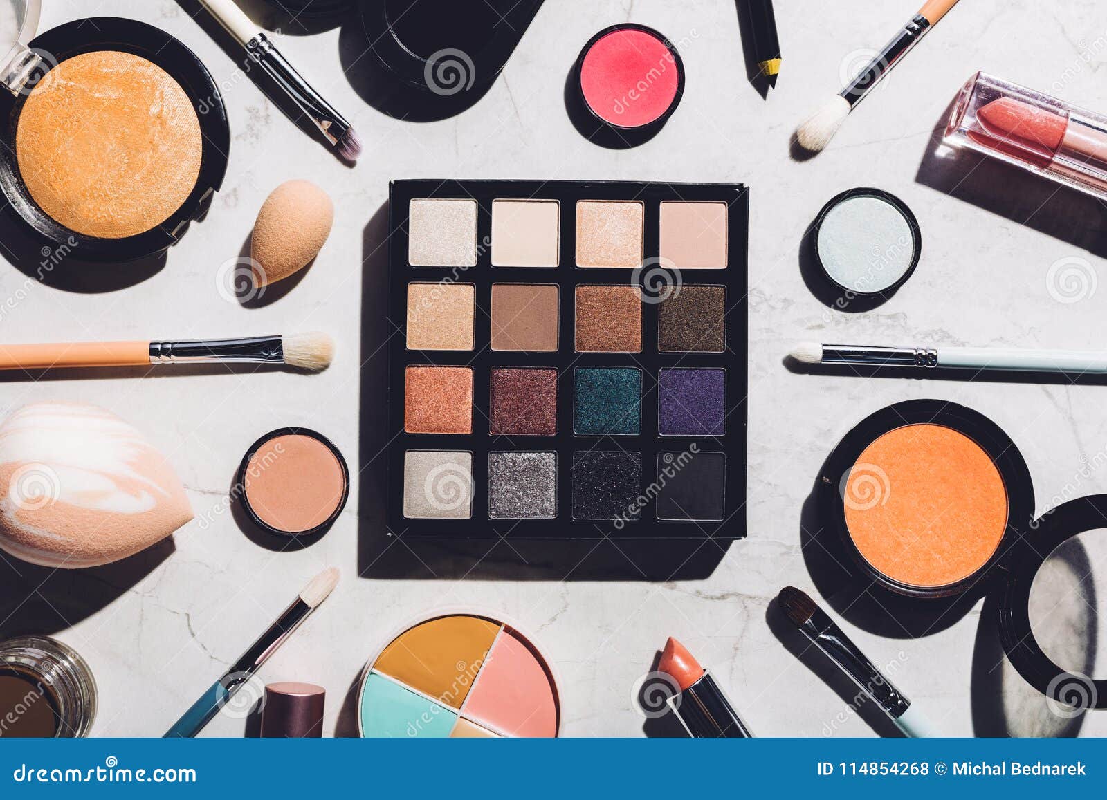 Professional Makeup Tools Laying Together Stock Photo - Image of ...