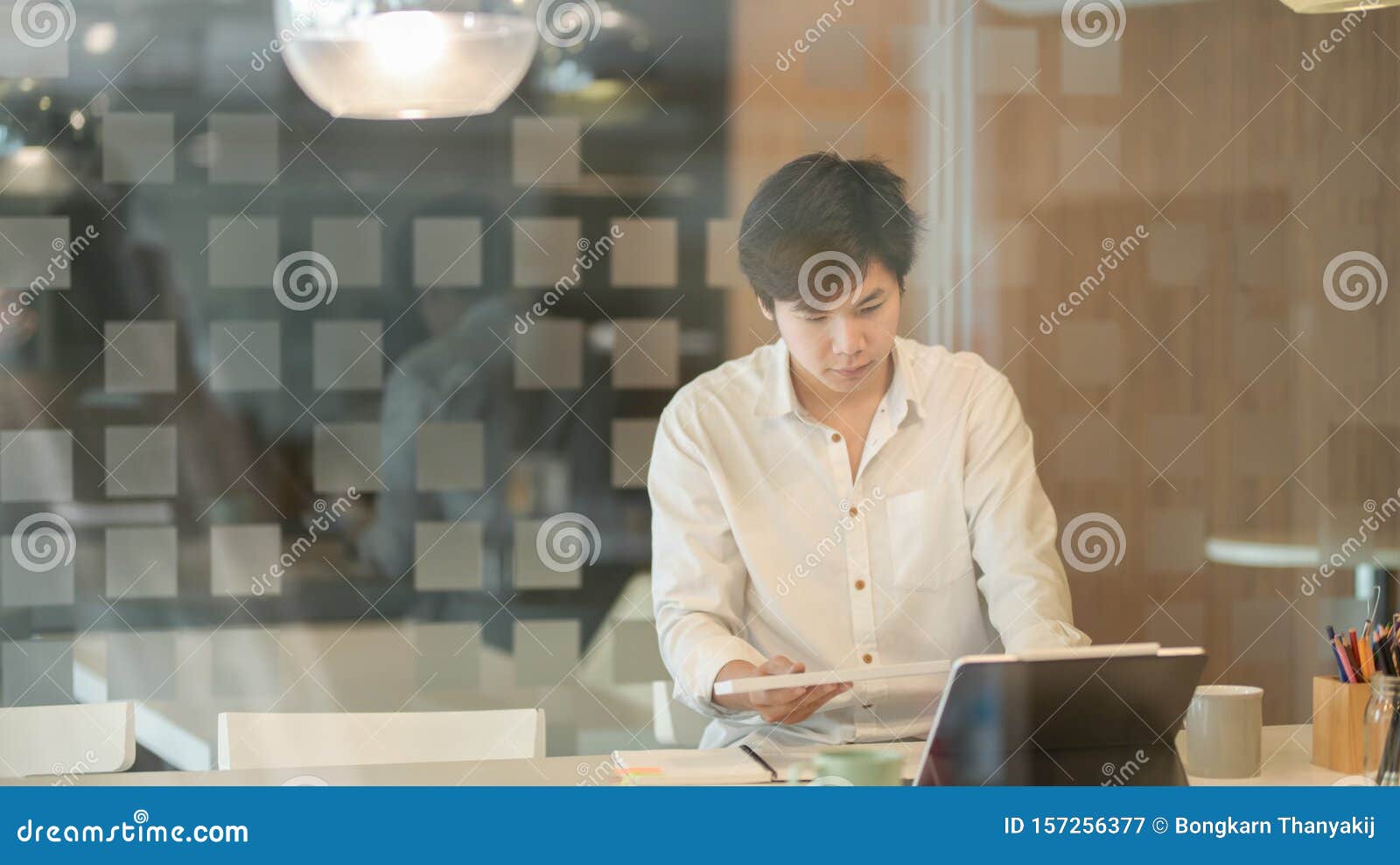 Professional Male Freelancer Working on His Strategy for the Next ...