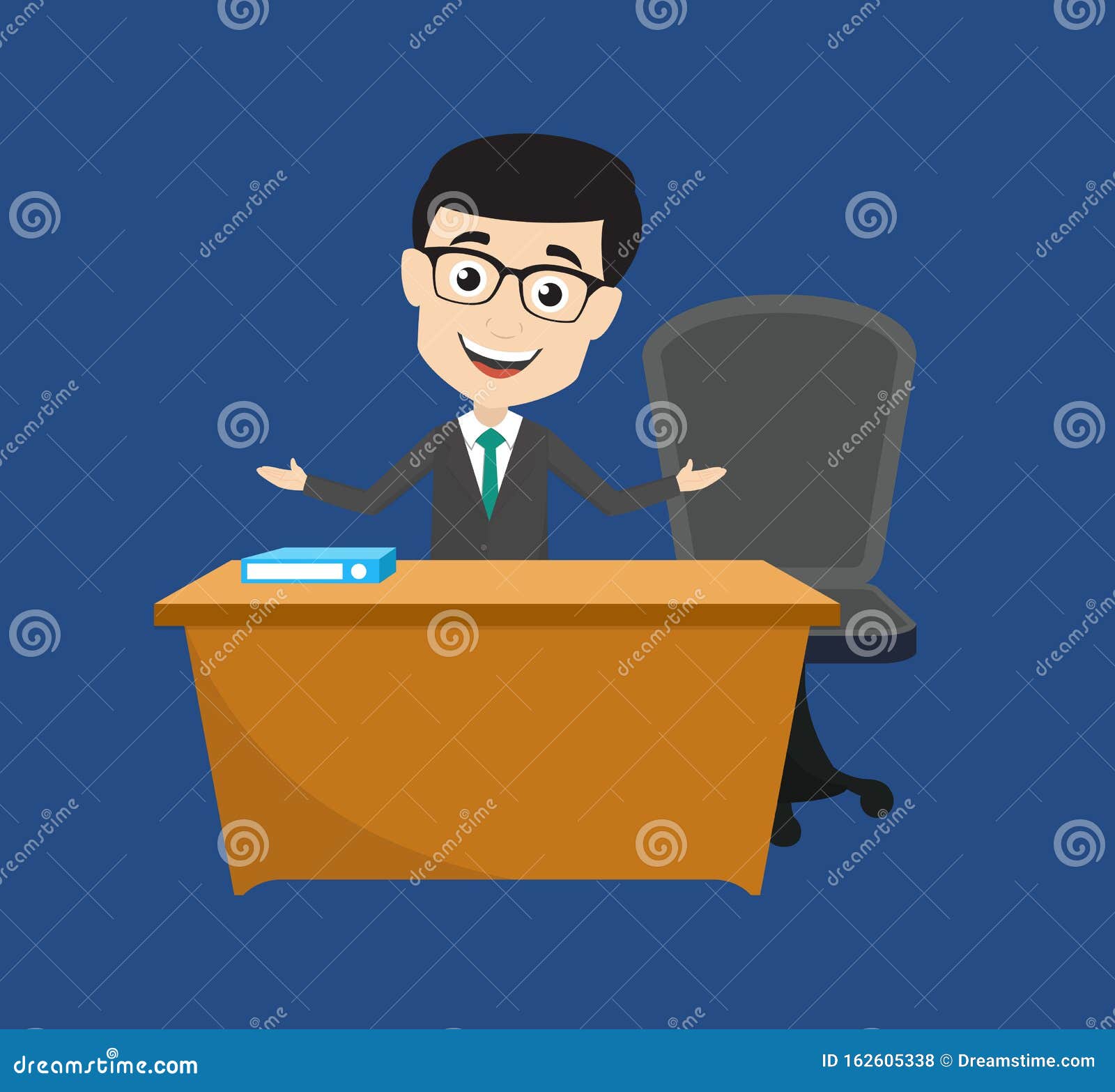 Professional Male - Talking with Hand Gesture Stock Vector ...