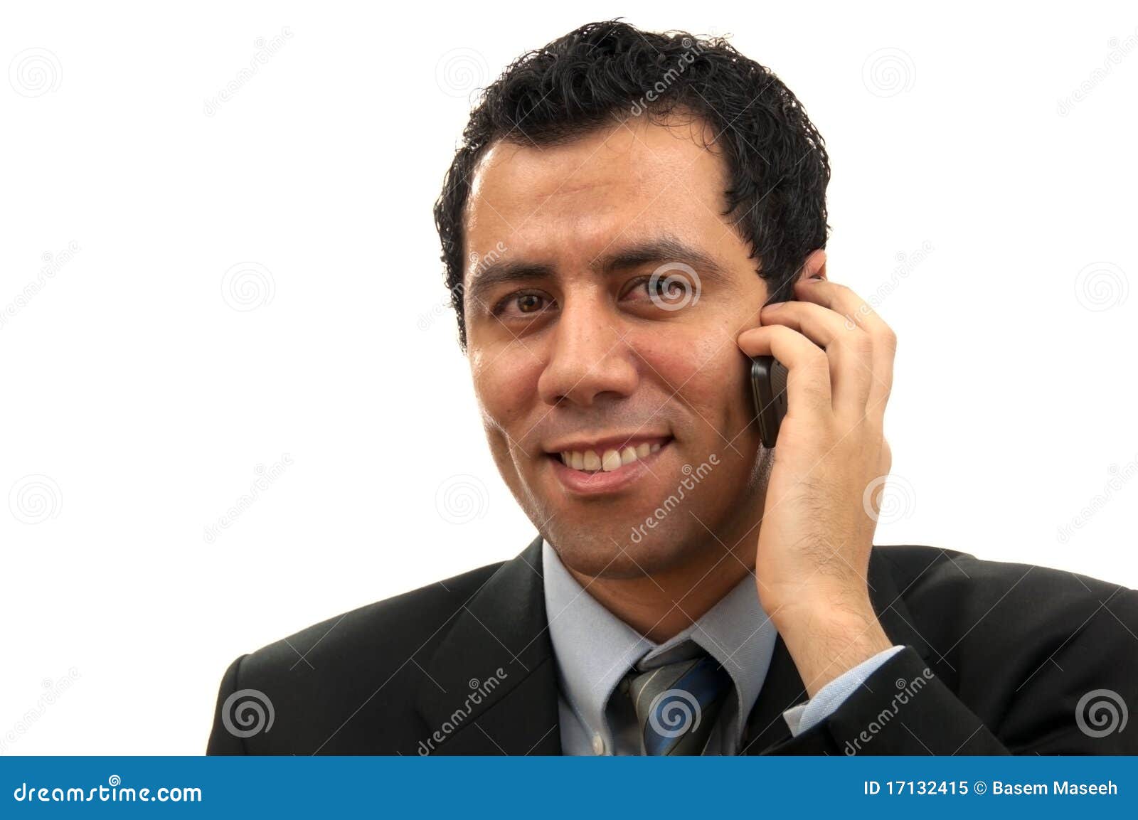 Professional Man Answering the Phone Stock Image - Image of phone ...