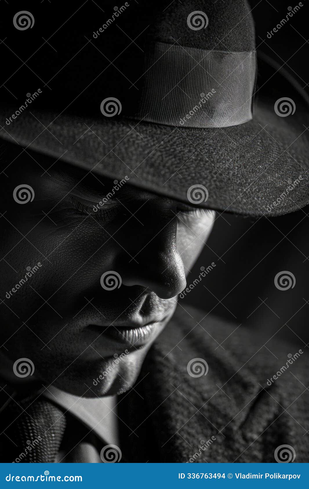 A Professional Man Dressed in a Suit and Tie, Topped with a Hat Stock ...