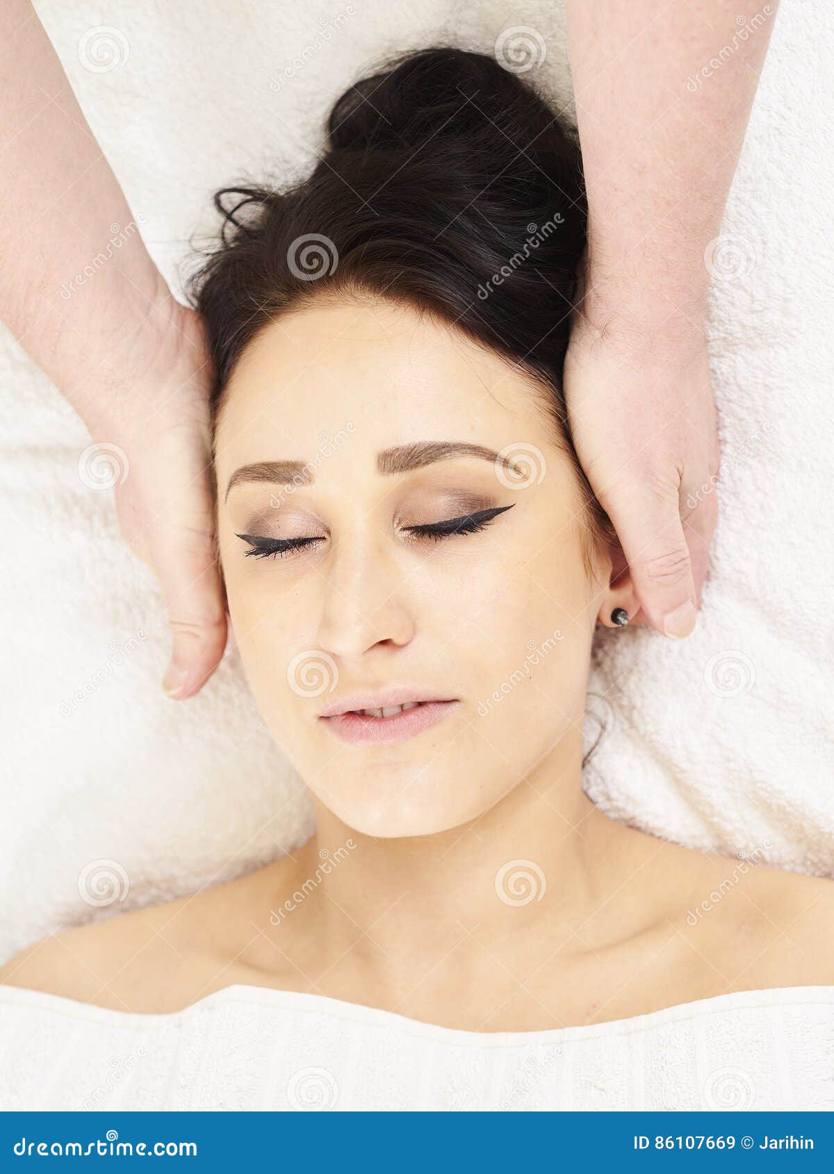 Professional Masseur And A Woman Customer Stock Image Image Of Health