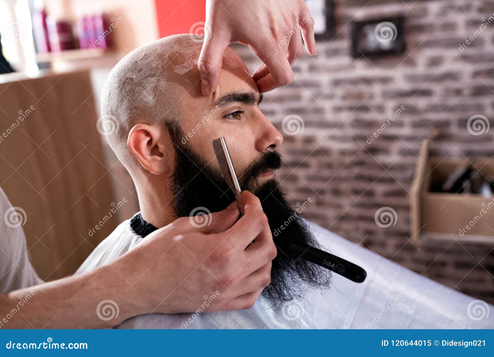 Professional Master Hairdresser Shaves Client Head Stock Image - Image ... Professional Master Hairdresser Shaves Client Head Stock Image - Image ...