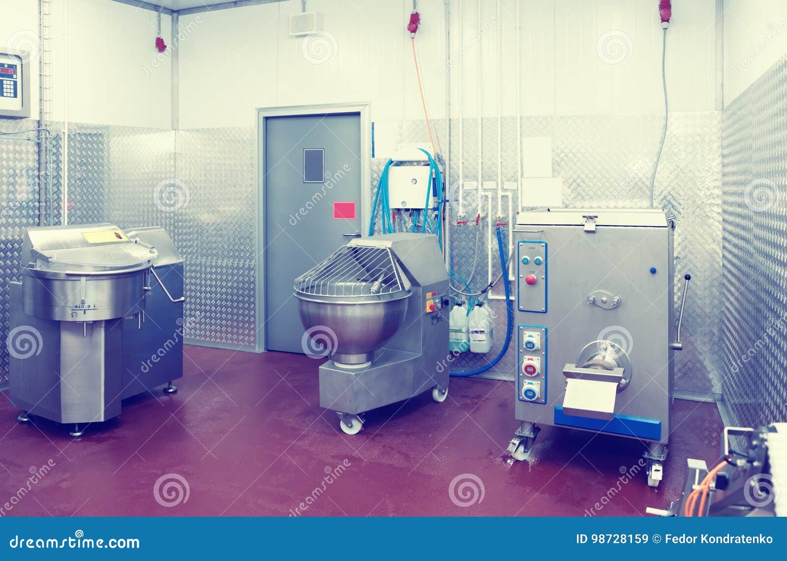 Professional Meat Processing Equipment, Toned Stock Image - Image of ...