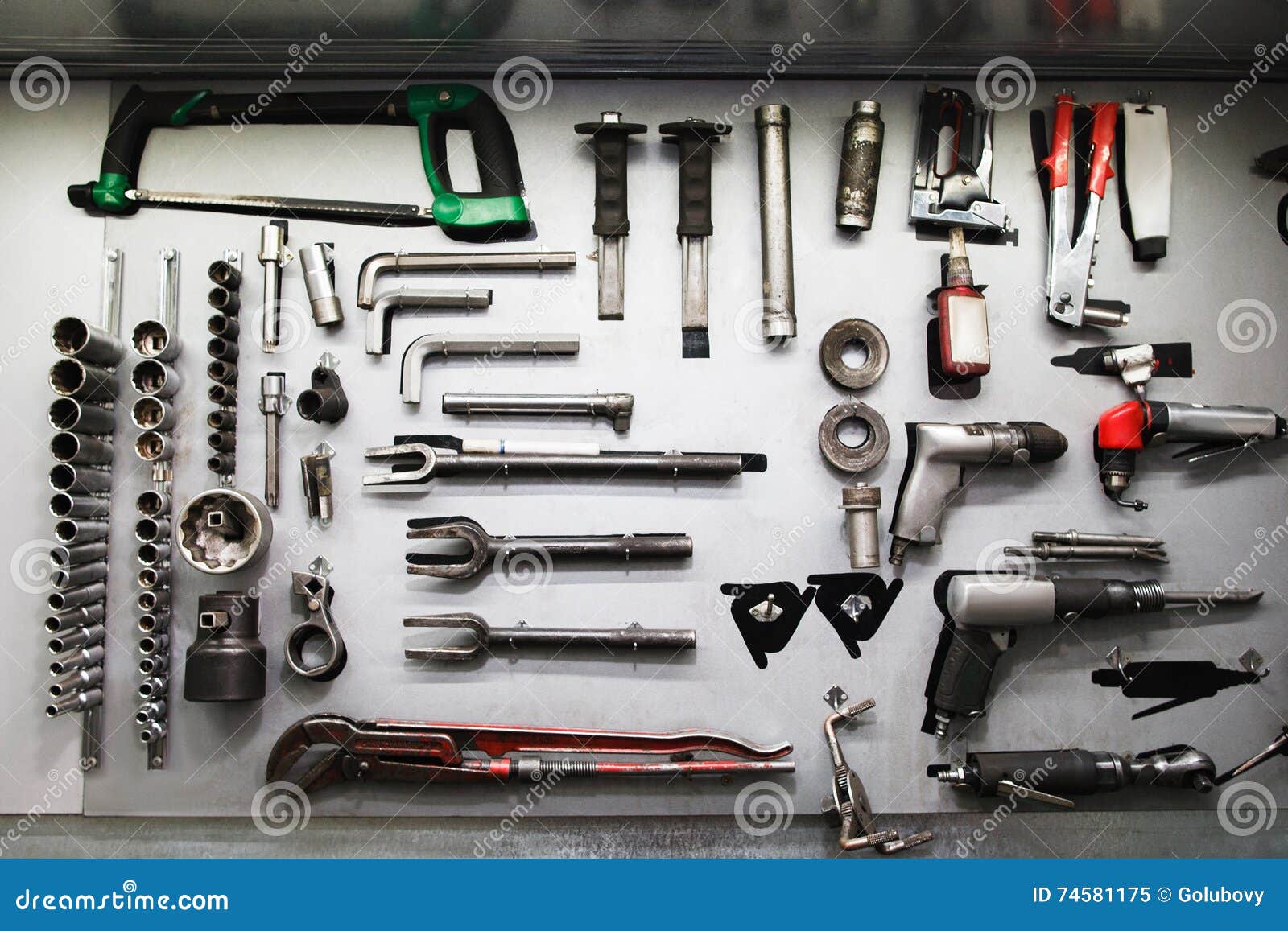 Professional Mechanical Tools in Modern Service Stock Image - Image of ...