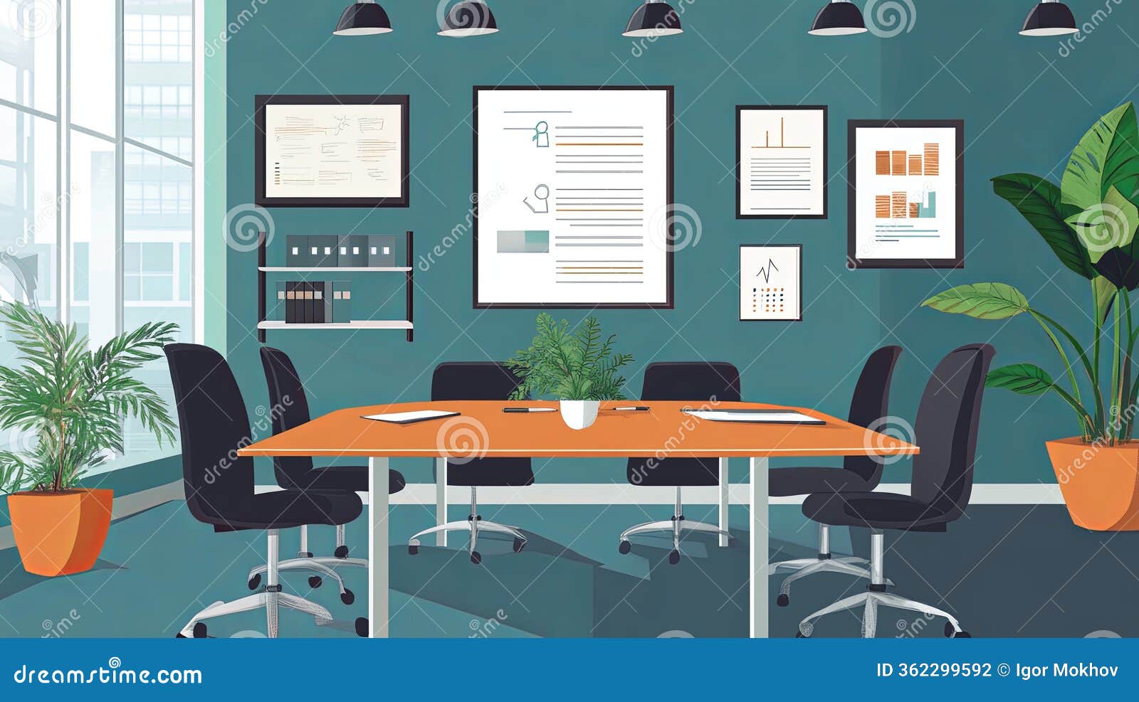 A Professional Meeting Room Setup for Discussing Financial Planning ...