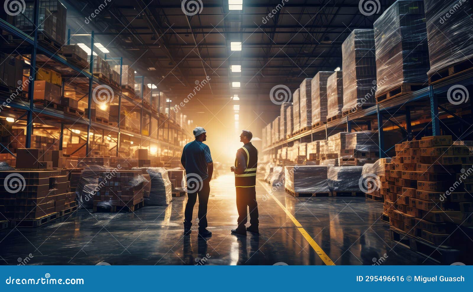 Professional Men Working Together in a Logistics and Transportation ...