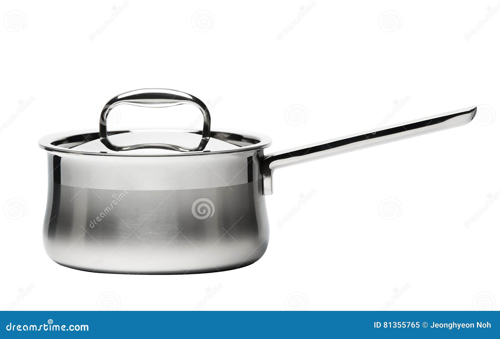 Professional Metal Pot Cooker for Boiling Isolated Stock Image - Image ...