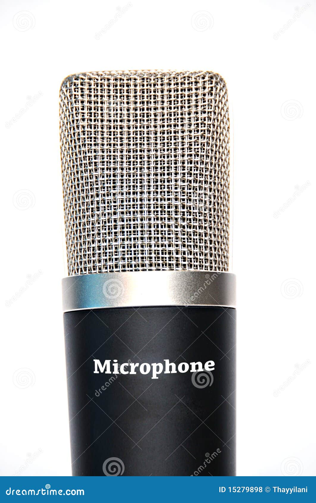 Professional Microphone stock photo. Image of confidence - 15279898