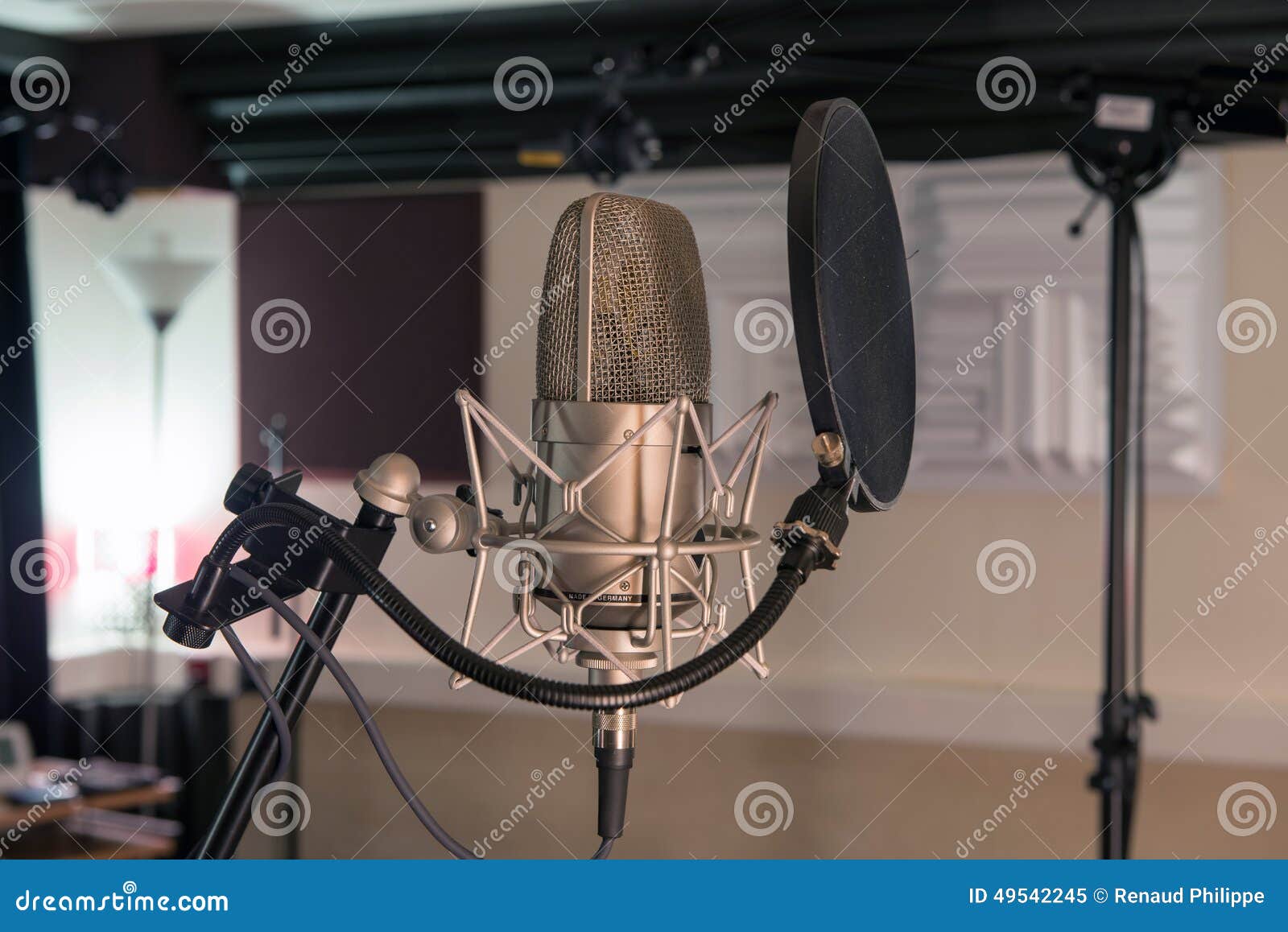 Professional microphone stock image. Image of communication - 49542245