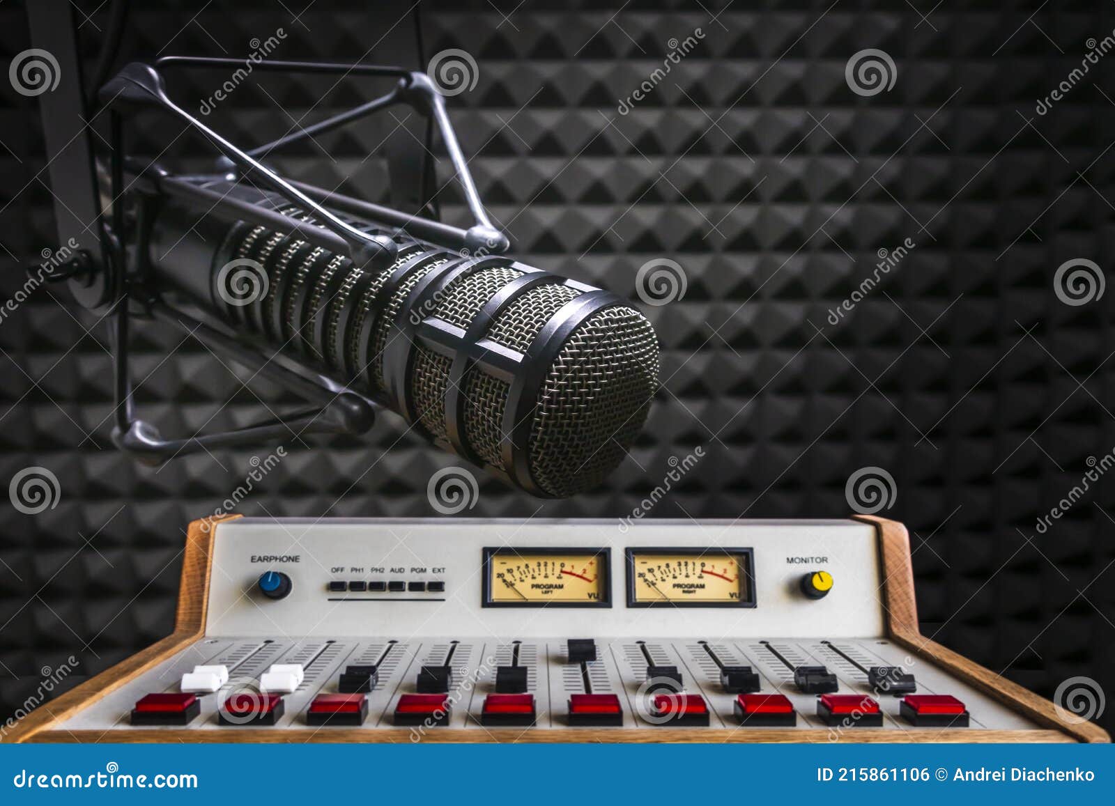 Professional Microphone and Sound Mixer Stock Photo - Image of song ...