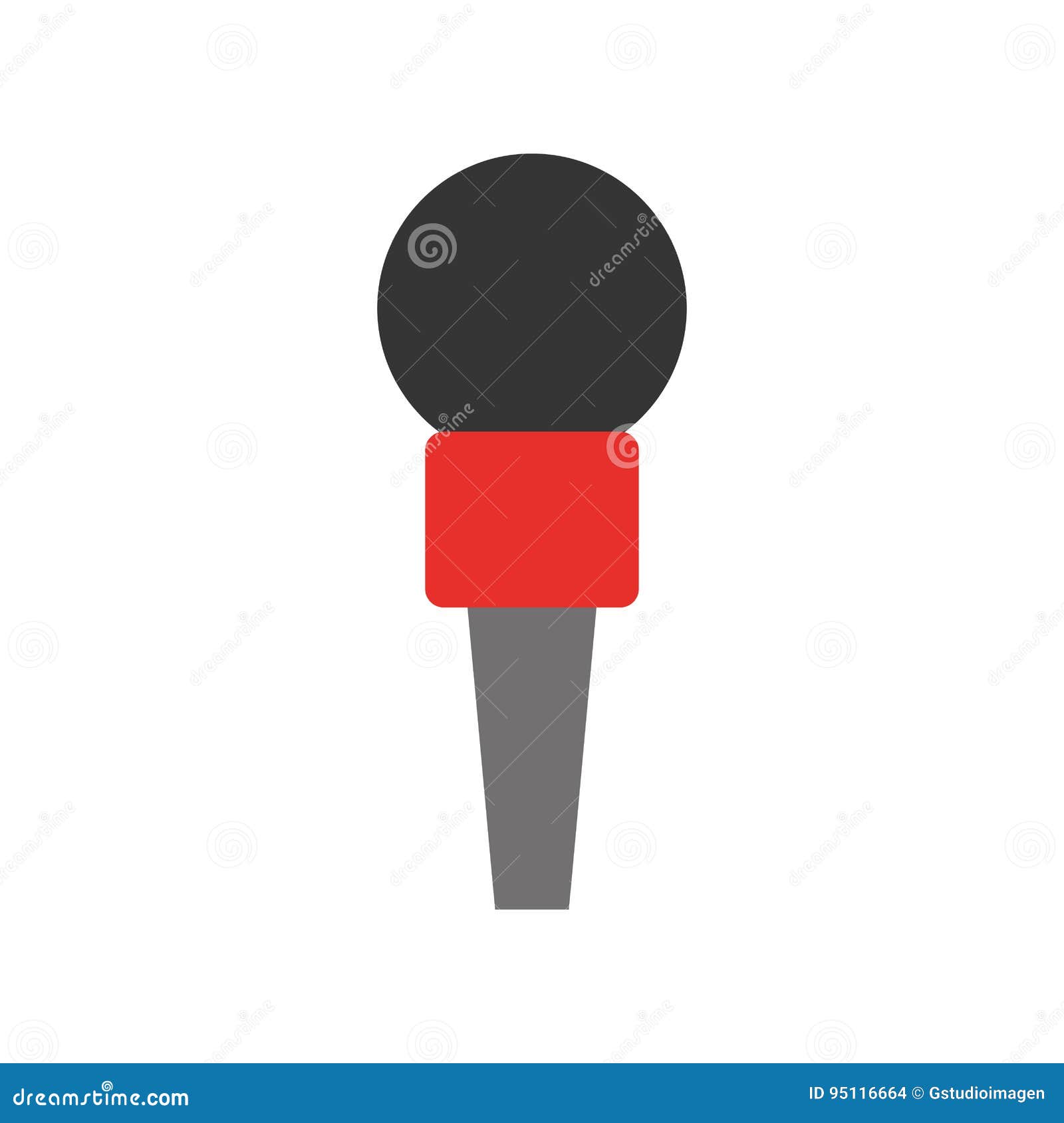Professional Microphone Transmit Stock Vector - Illustration of graphic ...
