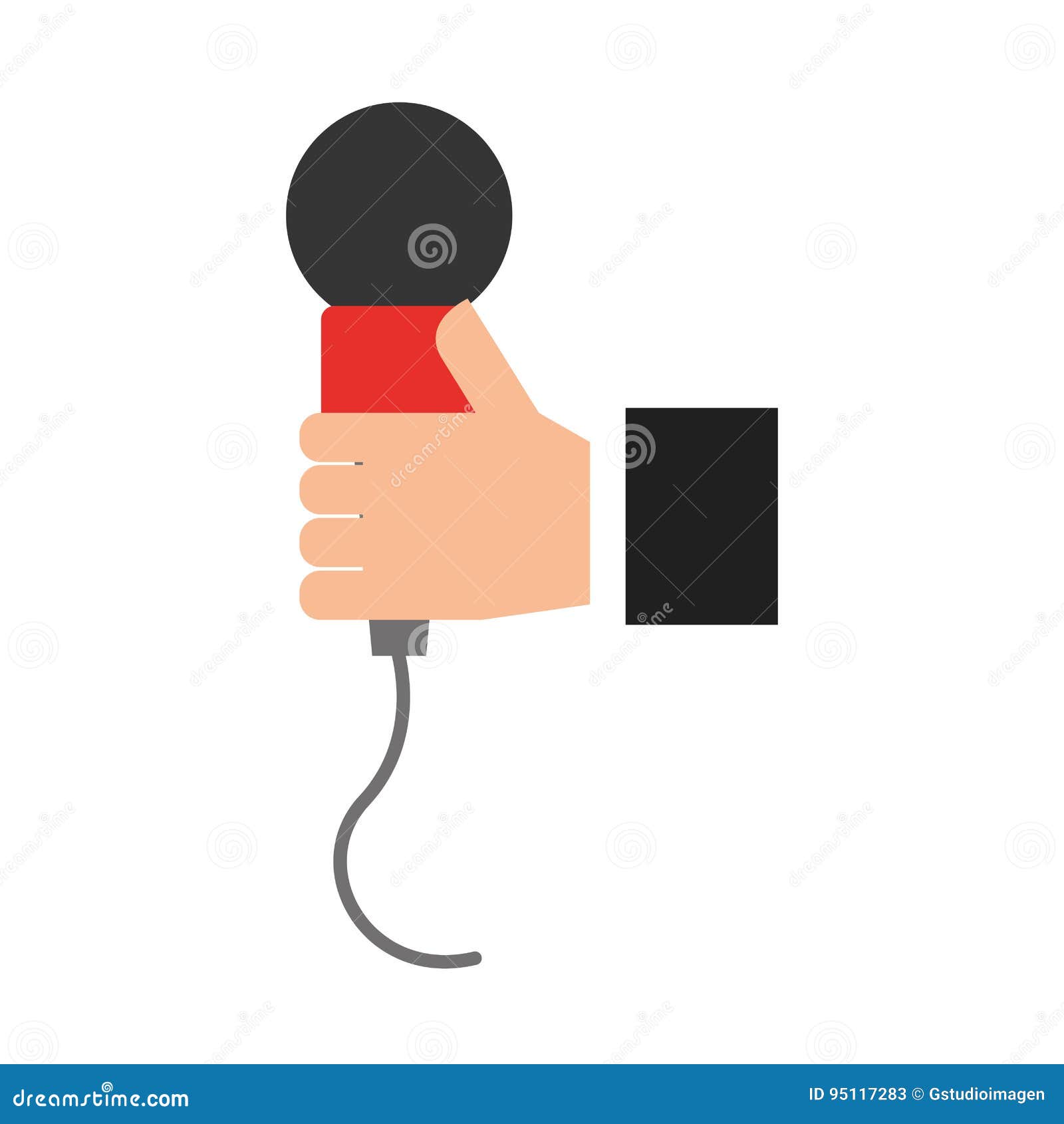 Professional Microphone Transmit Stock Vector - Illustration of ...