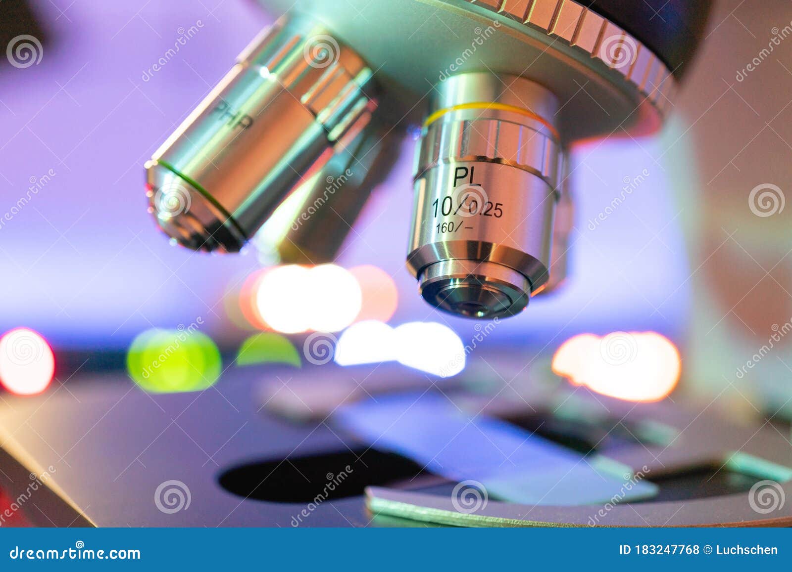 Professional Microscope in Biological Laboratory Stock Photo - Image of ...