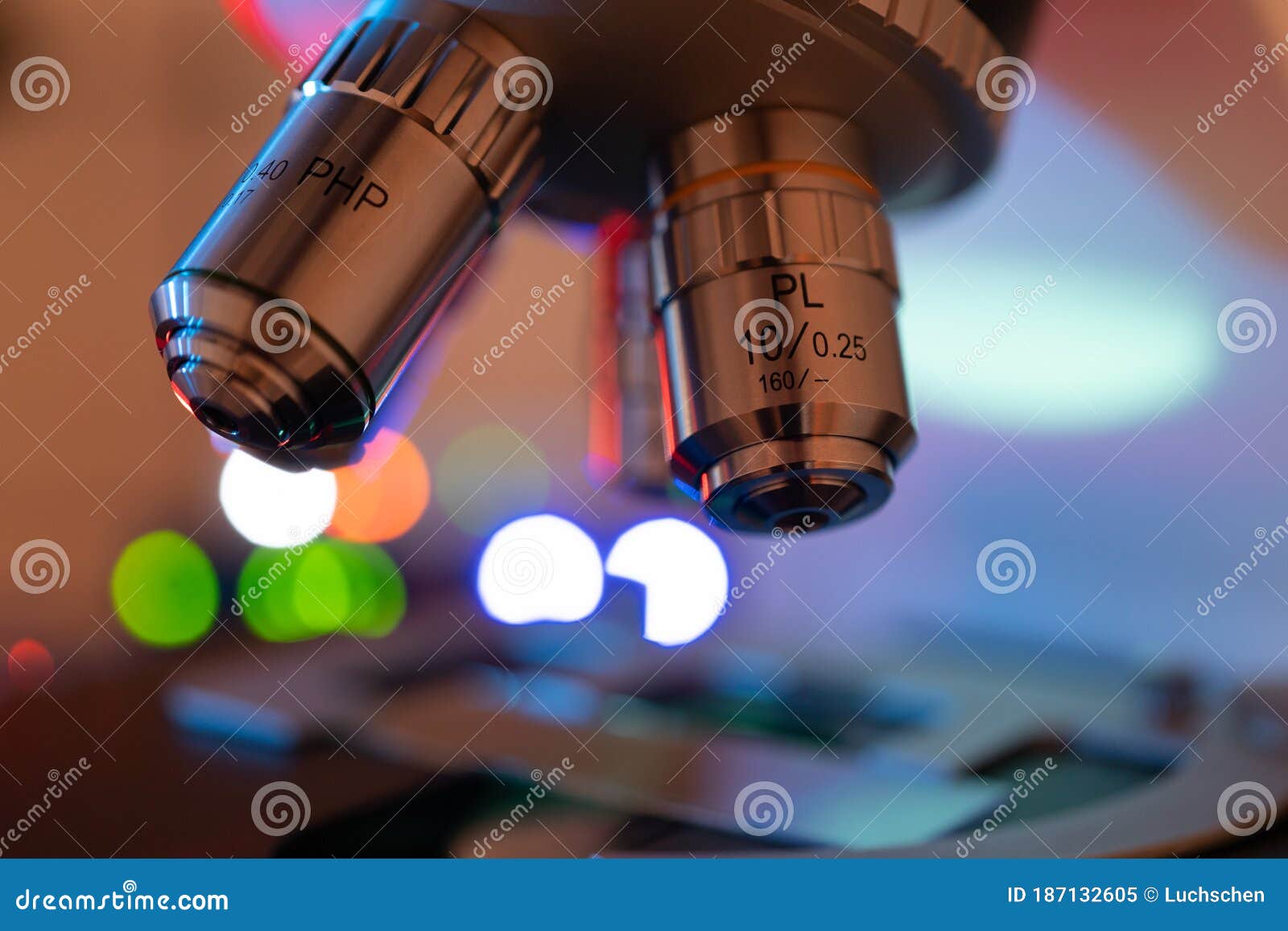 Professional Microscope in Biological Laboratory Stock Image - Image of ...