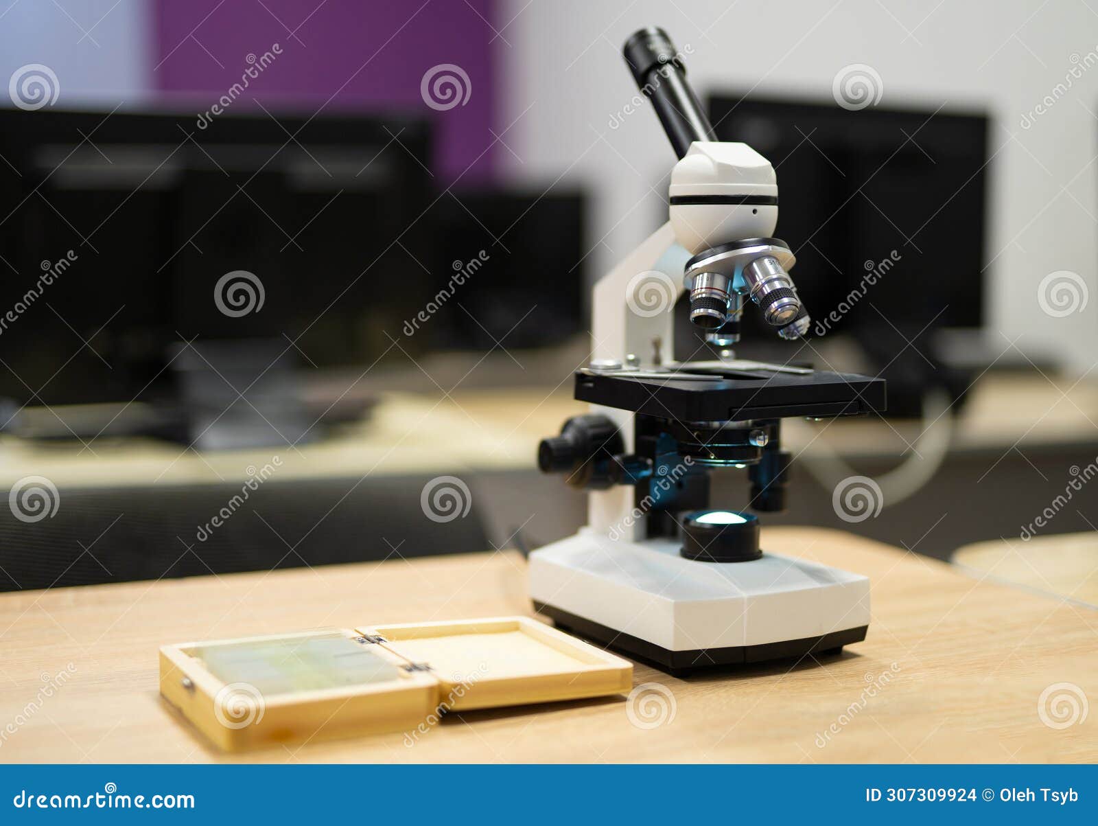 Professional Microscope in a School Laboratory for the Study of Cells ...