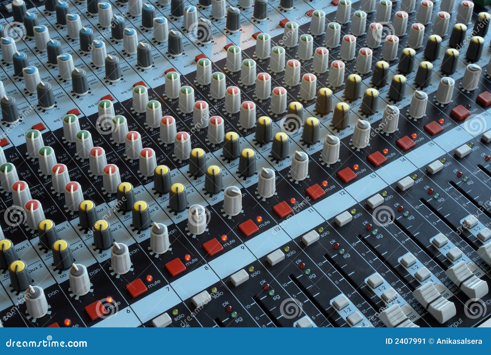 Professional Mixing Console Stock Image - Image of professional, studio ...