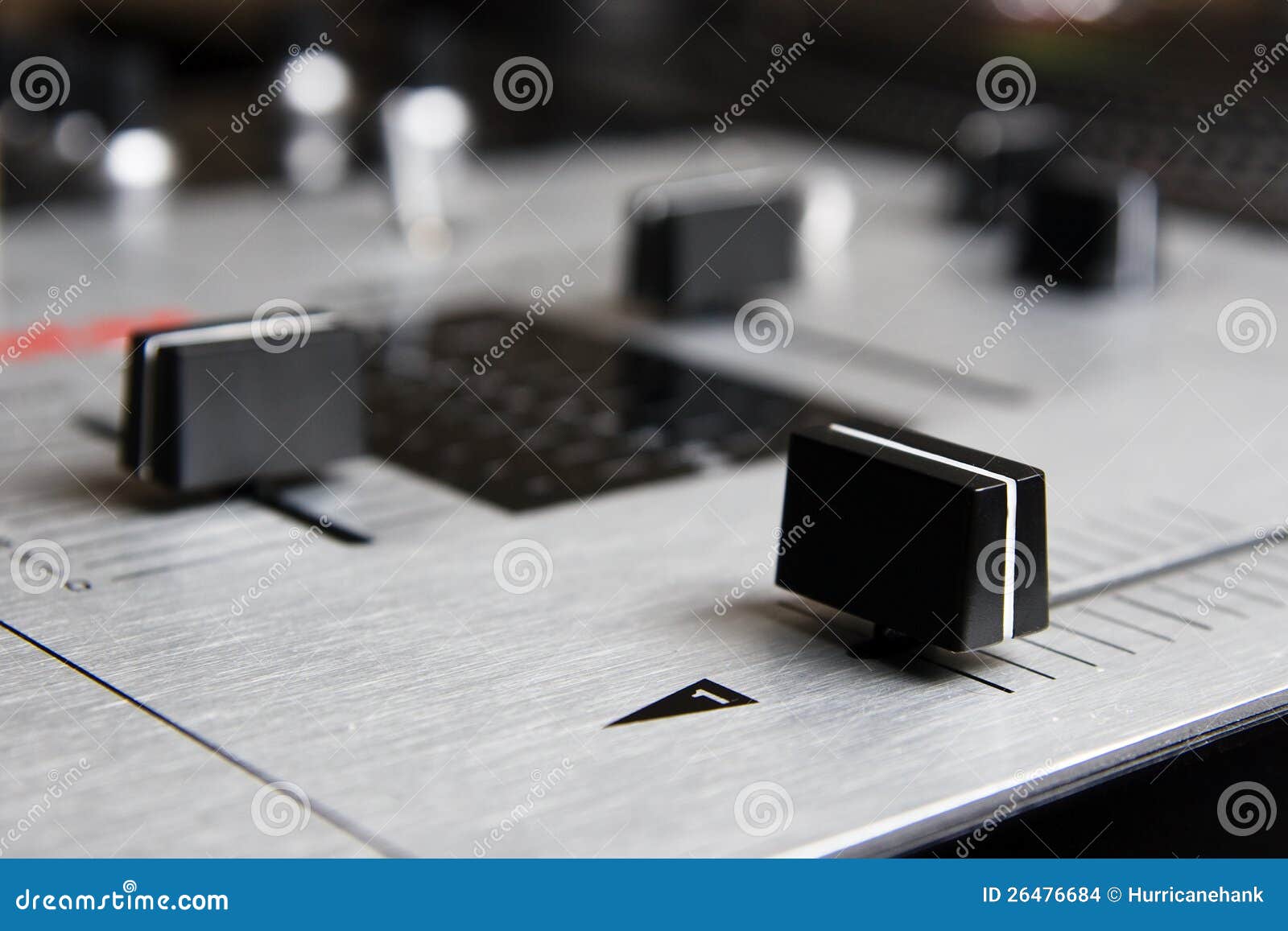 Professional Mixing Controller of a Dj Stock Photo - Image of gain ...