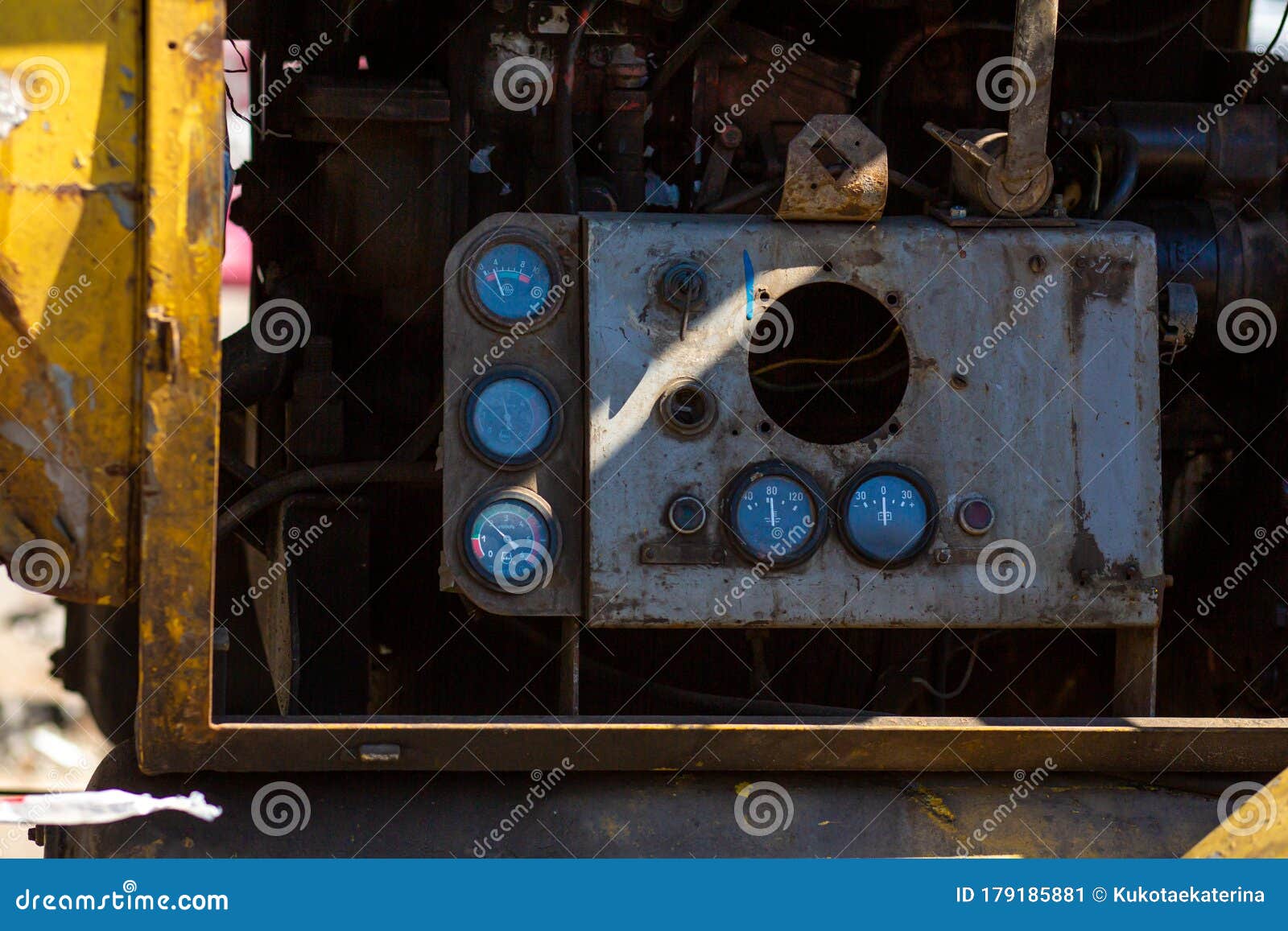 Professional Mobile Pneumatic Compressor for Road Repair Work. Work ...