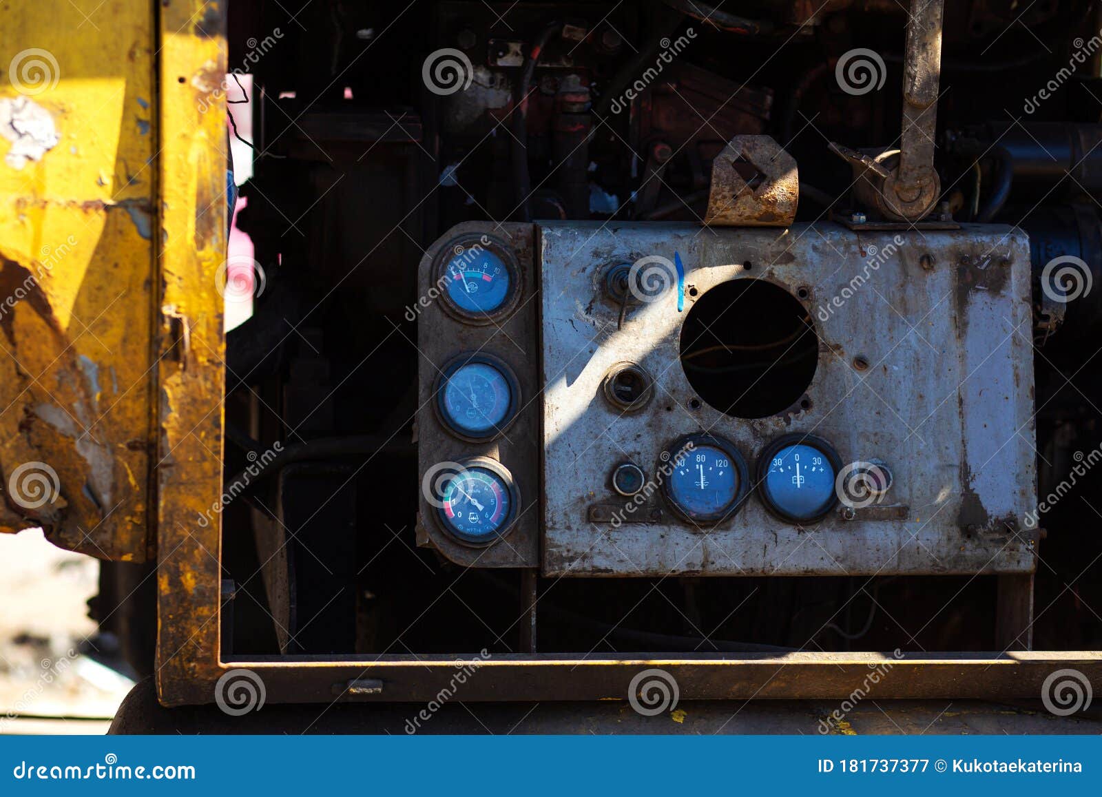 Pneumatic Compressor For The Brake System Of A Truck On An Isolated ...