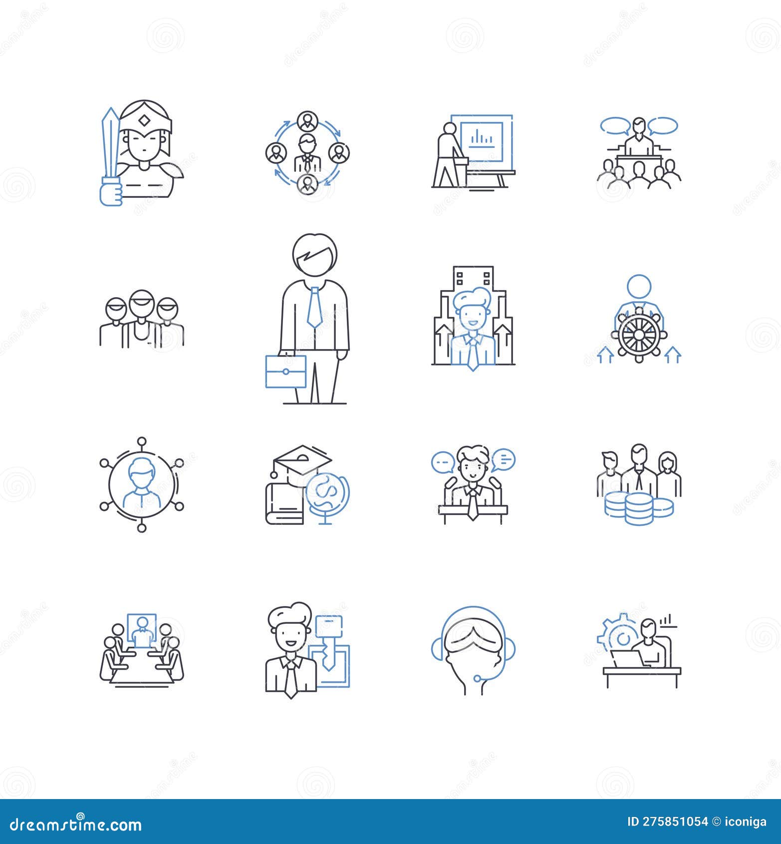 Professional Mobility Line Icons Collection. Relocation, Migration ...