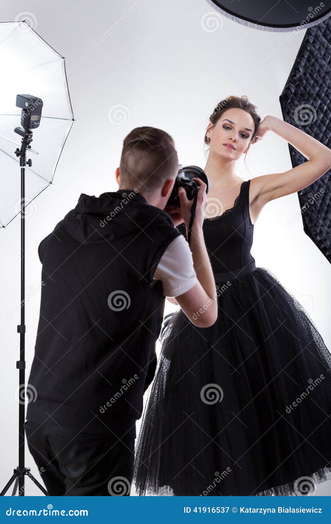 Professional model at work stock image. Image of attractive - 41916537