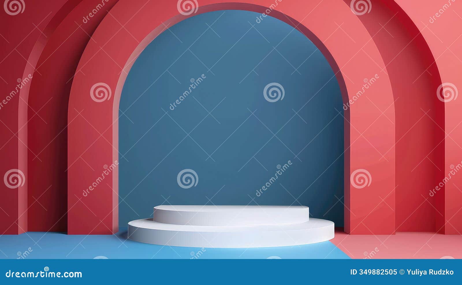 Professional Modern Layout Template with Podium Background, Ideal for ...