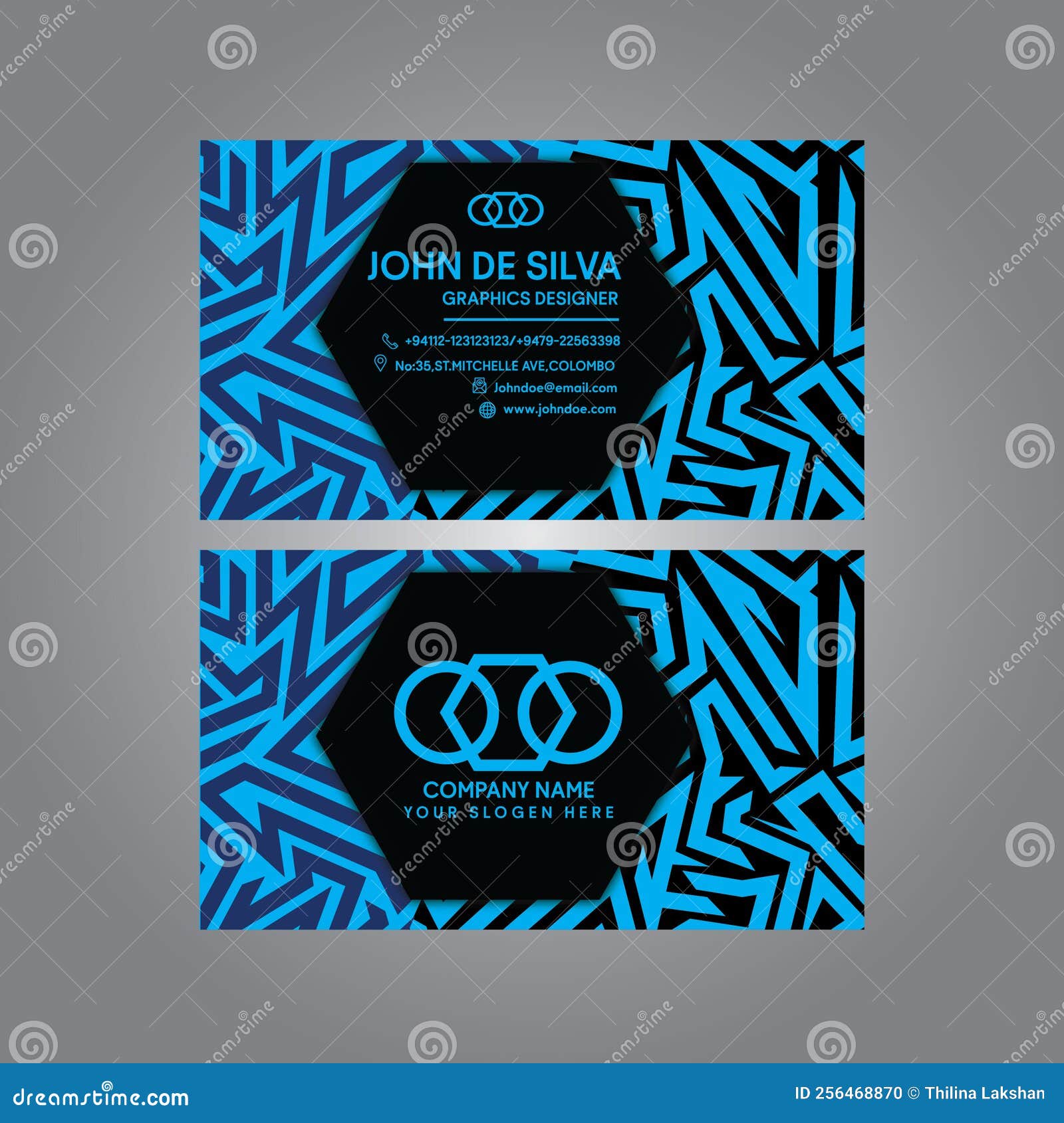 Professional Modern Printable Business Card, Invitation Card Design ...