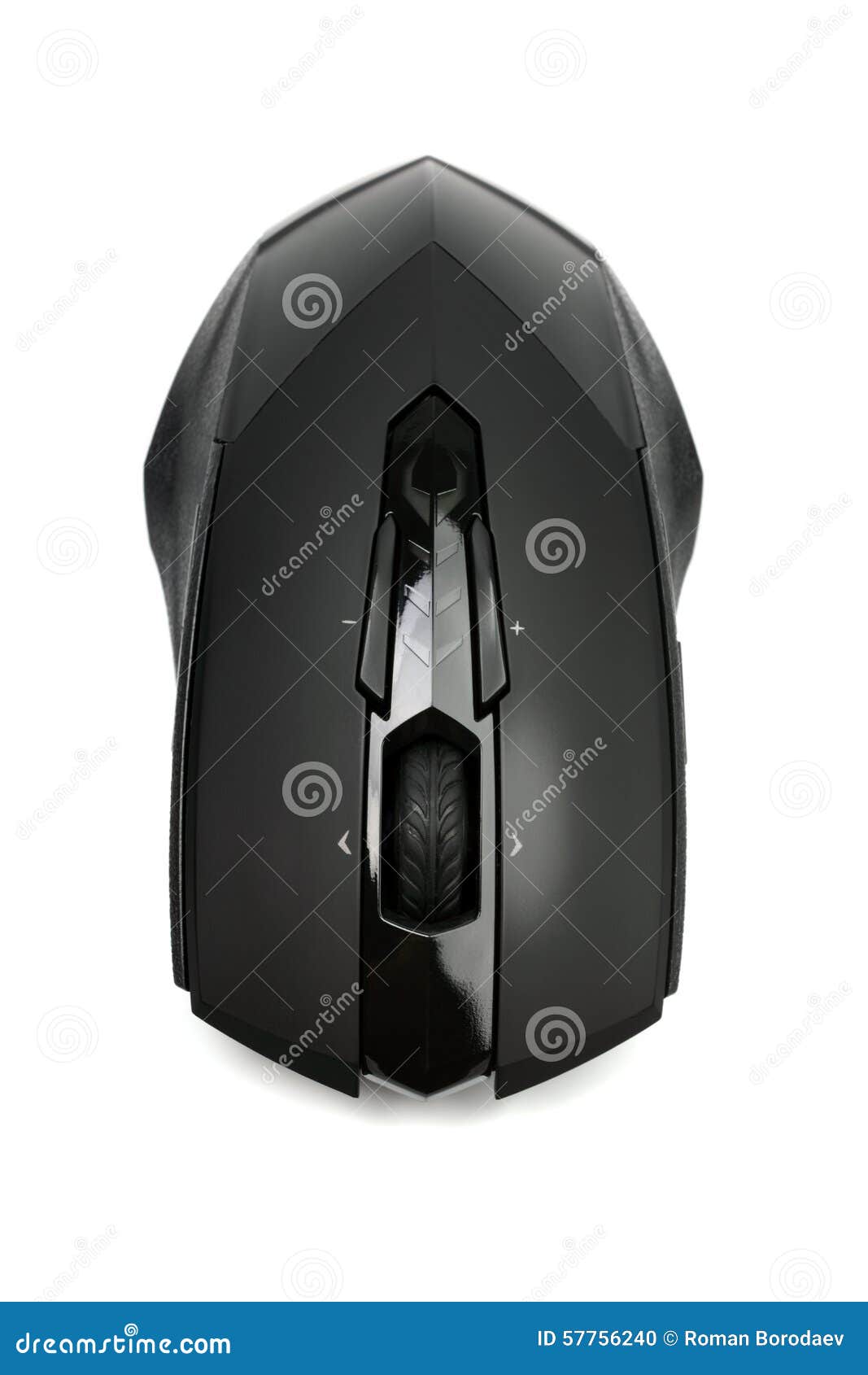 PC Computer Optical Wireless Mouse Isolated on White Background ...
