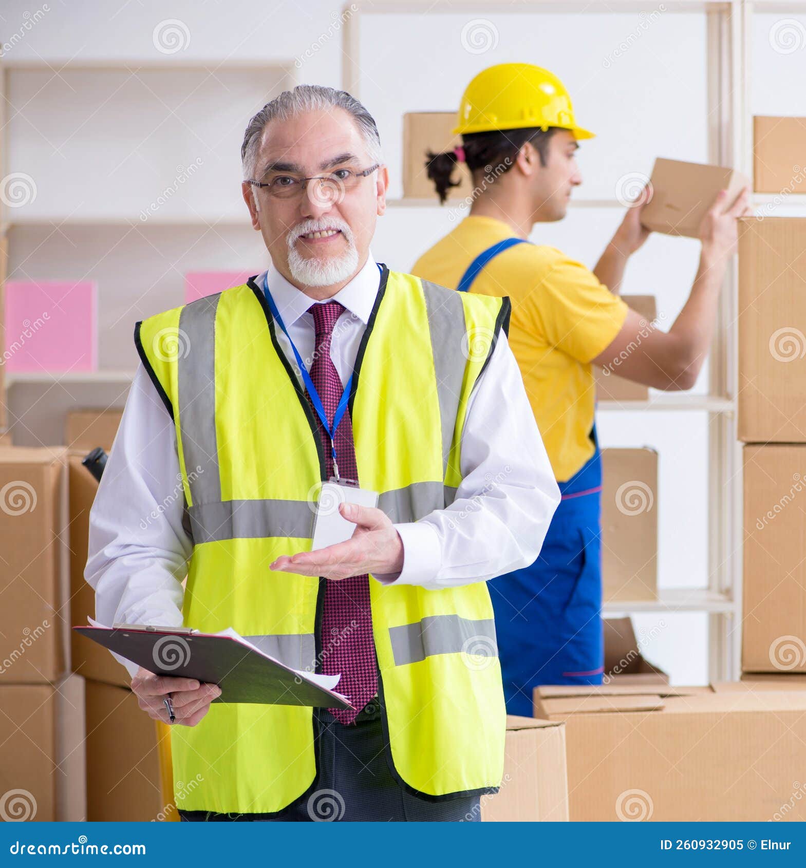 Professional Movers Doing Home Relocation Stock Image - Image of ...