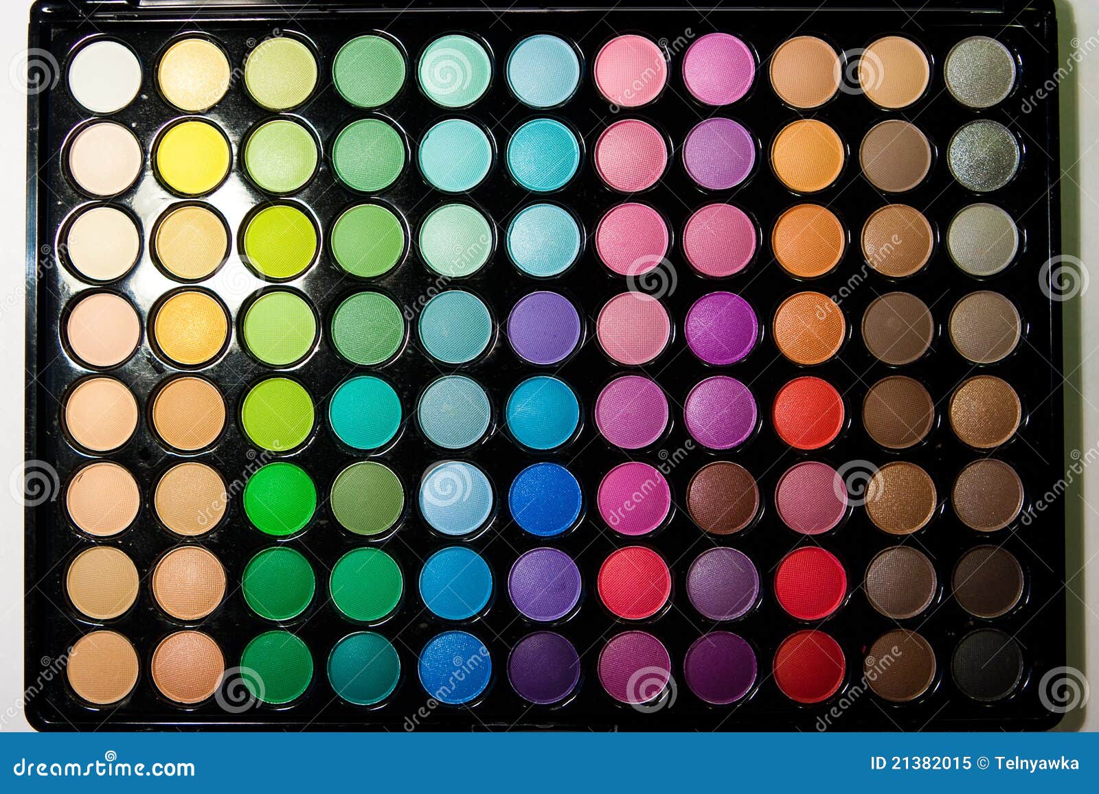 Professional Multicolor Eyeshadow Pale Stock Image - Image of cosmetics ...