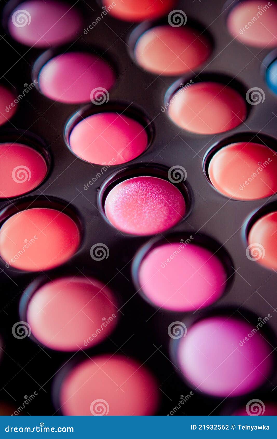Professional Multicolor Eyeshadow Pale Stock Photo - Image of ...