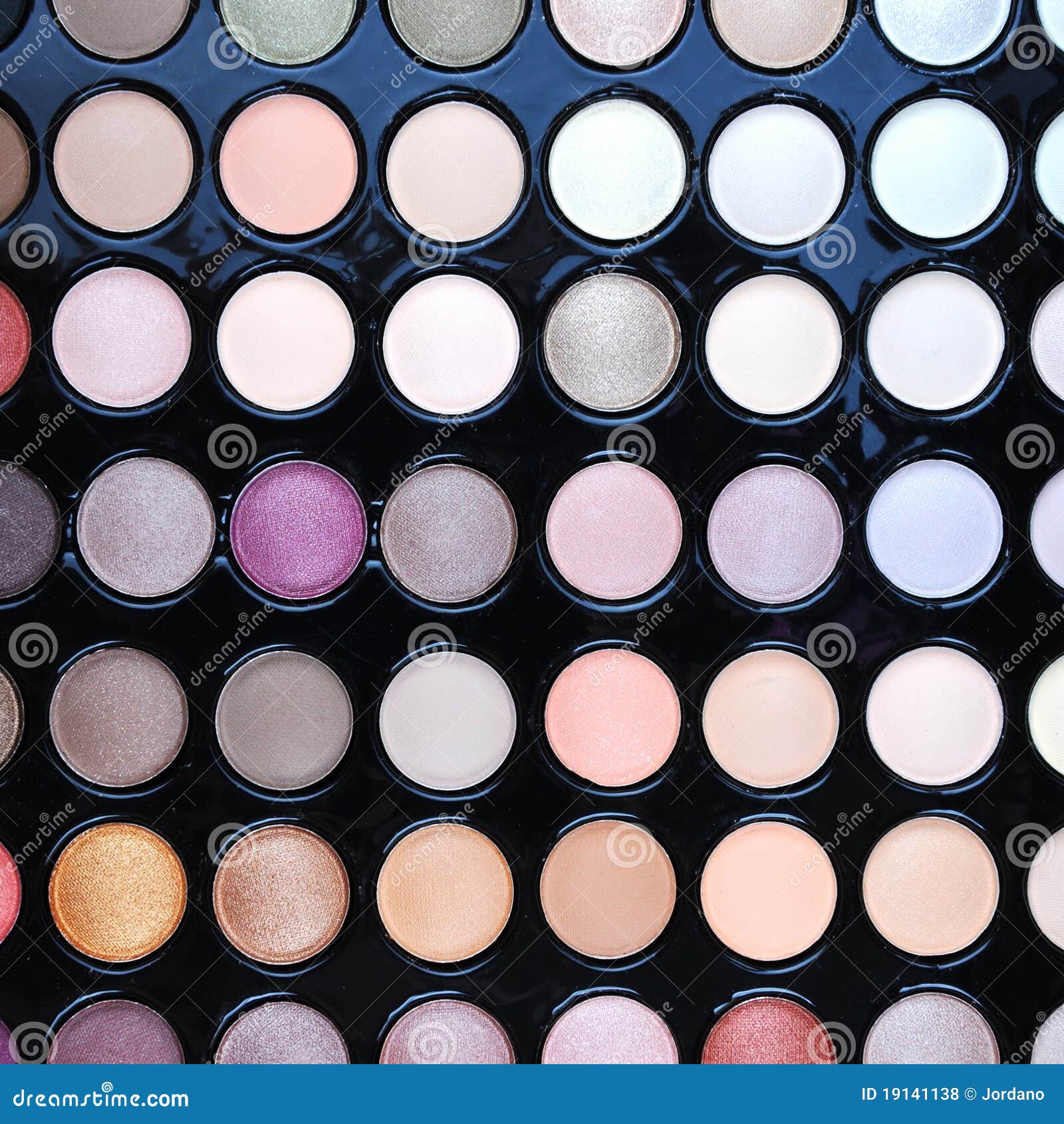 Professional Multicolor Eyeshadow Palette Stock Photo - Image of black ...