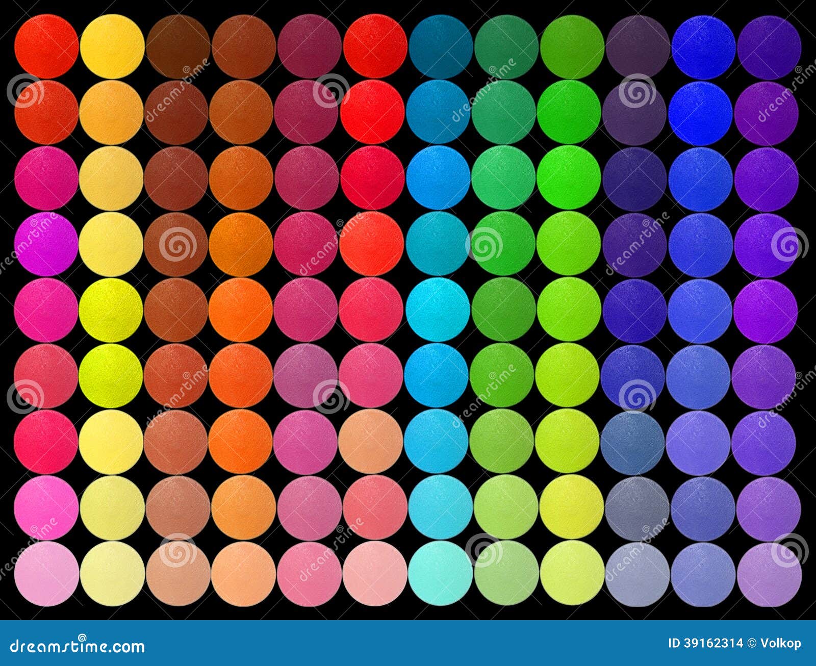 Professional Multicolor Eyeshadow Palette Stock Photo - Image of ...