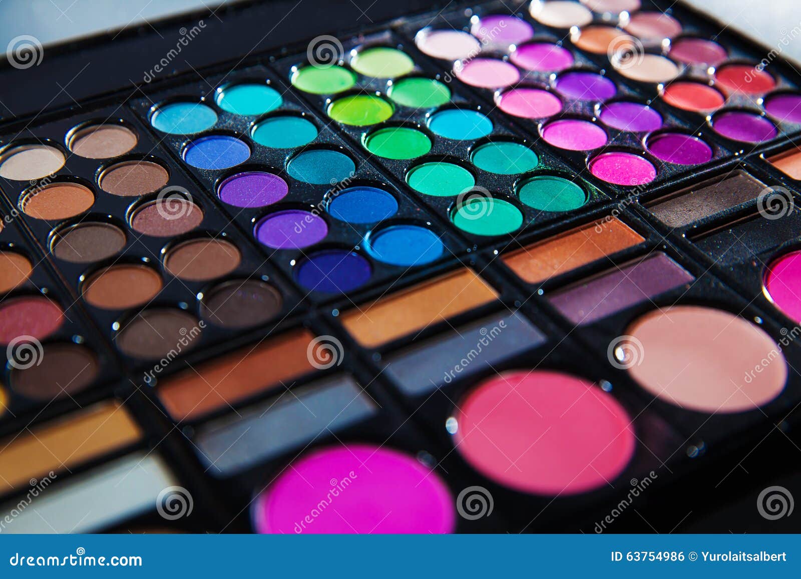 Professional Multicolor Eyeshadow Palette Stock Photo - Image of ...