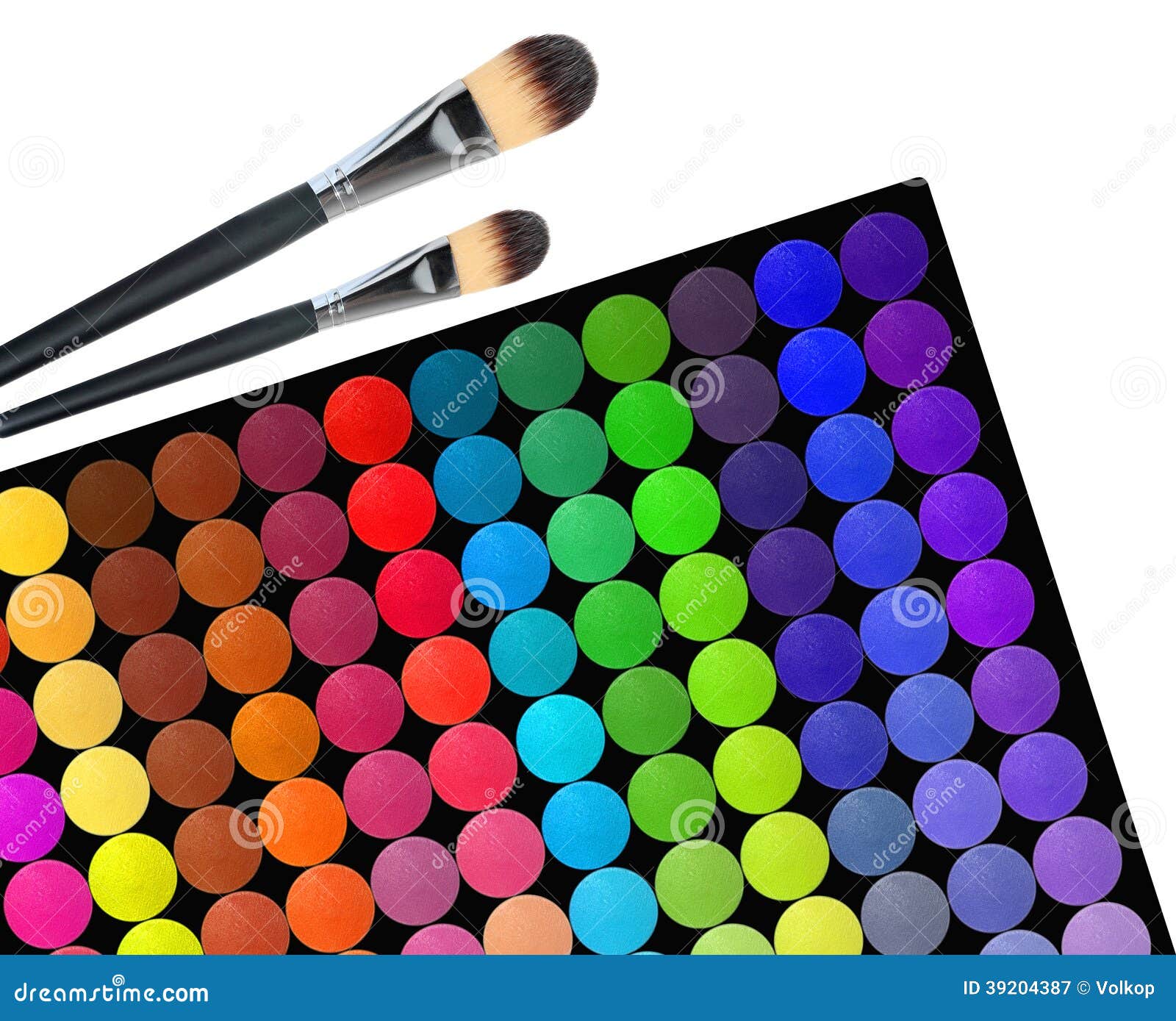 Professional Multicolor Eyeshadow Palette Stock Image - Image of ...