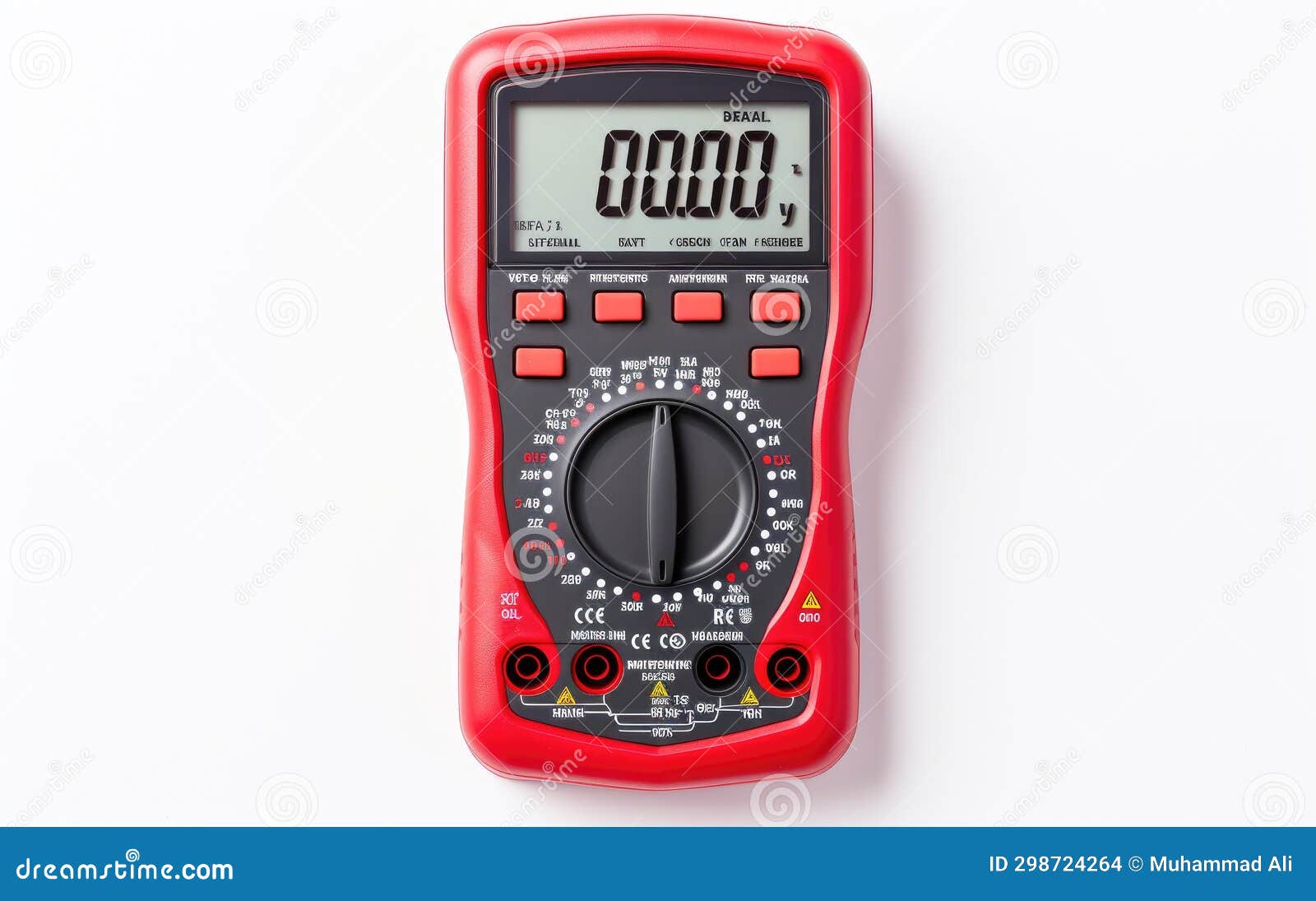 Professional Multimeter on White Background Stock Photo - Image of ...