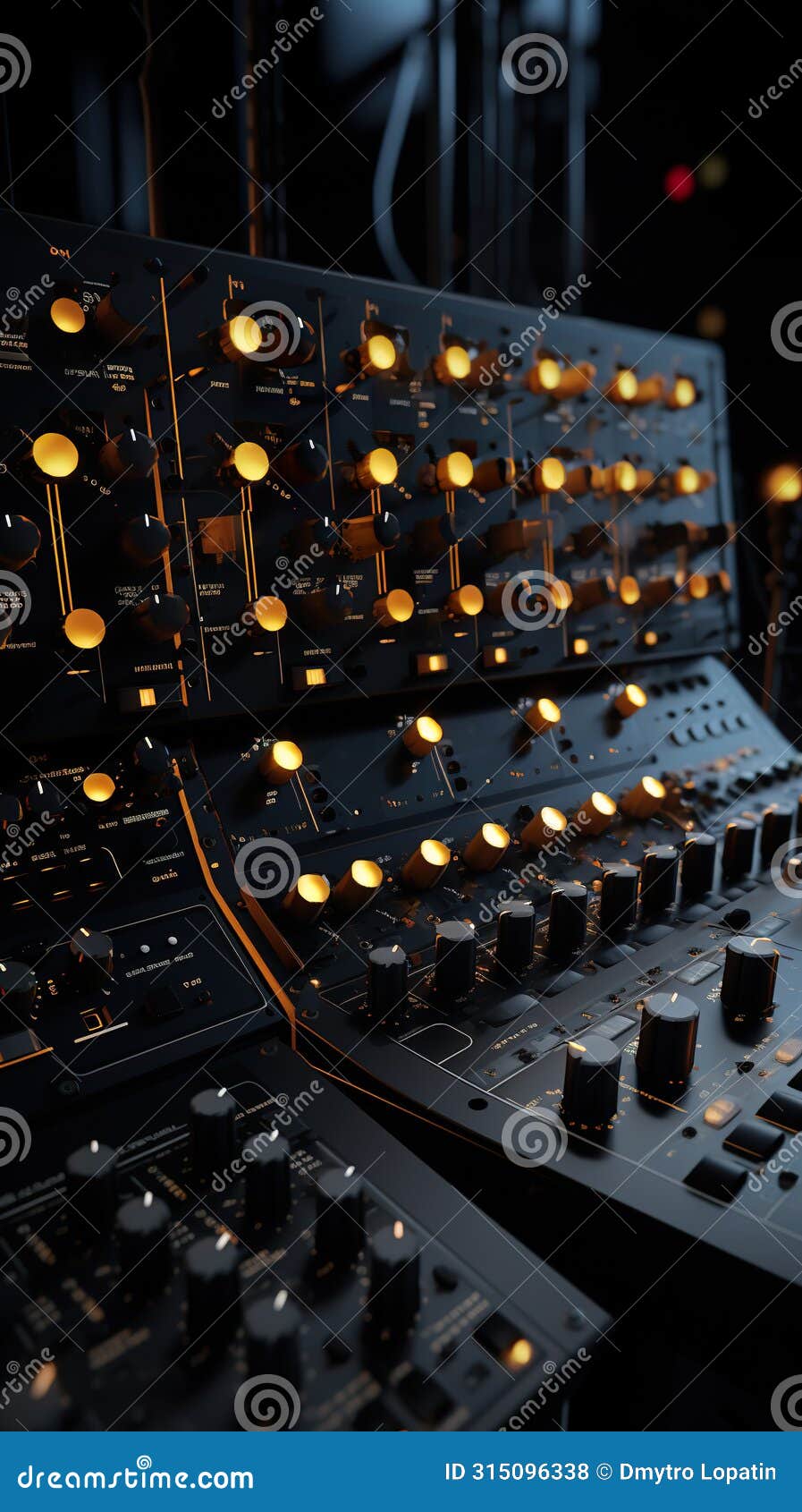Professional Music Control Panel, Sound Engineering Mixer Stock ...