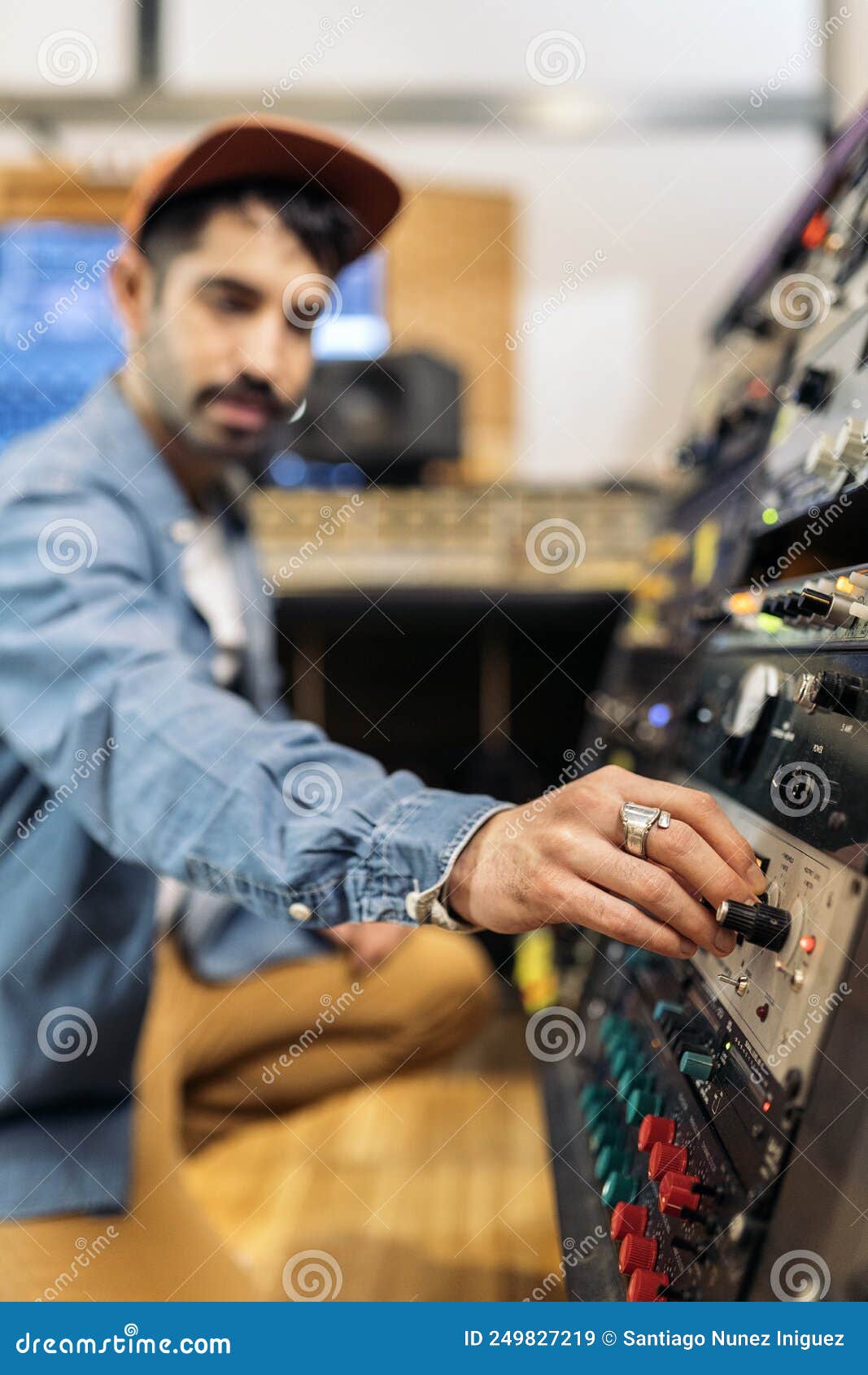 Professional Music Producer Working Stock Image - Image of production ...